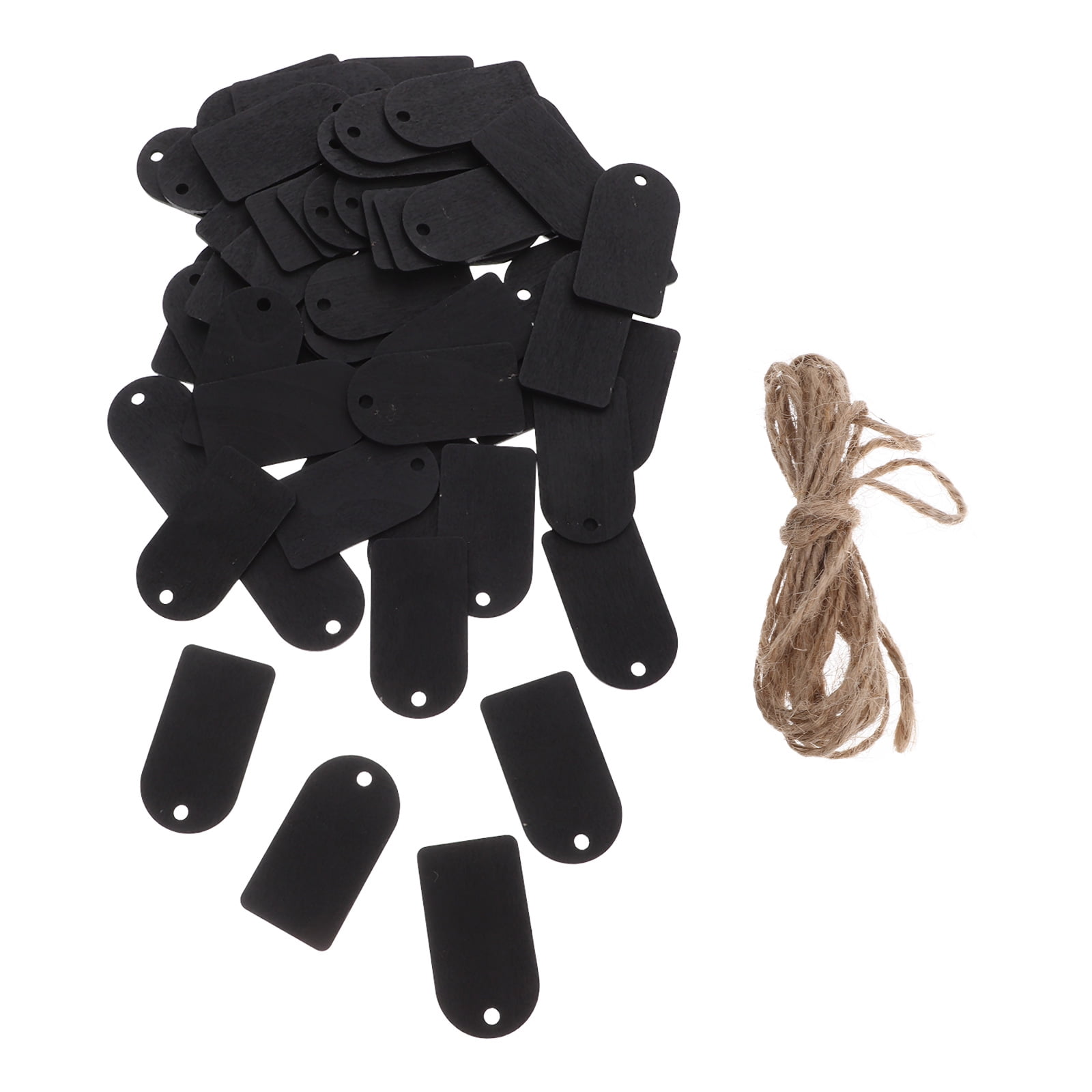SEWCHICS Jewelry Price Tags Writable Mini Chalkboard Black 50 Sets ...