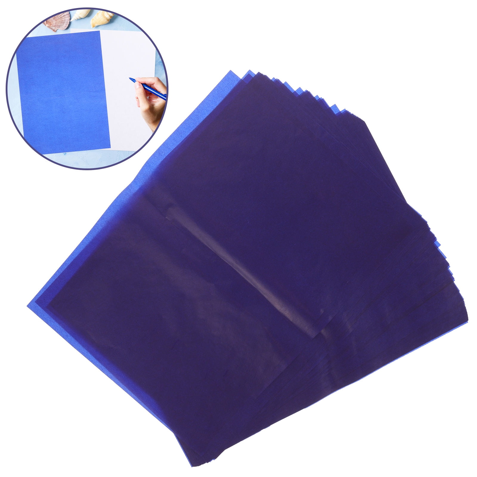 Worgeous 50 Sheets Carbon Paper for Tracing Charcoal Drawing Graphite ...