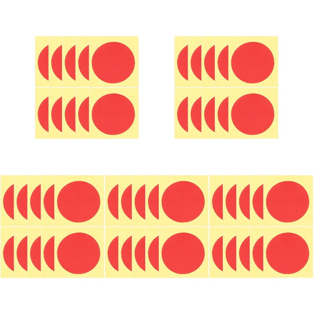 Worgeous 50 Sheets Pressure Gauge Stickers Adhesive Pressure Gauge ...