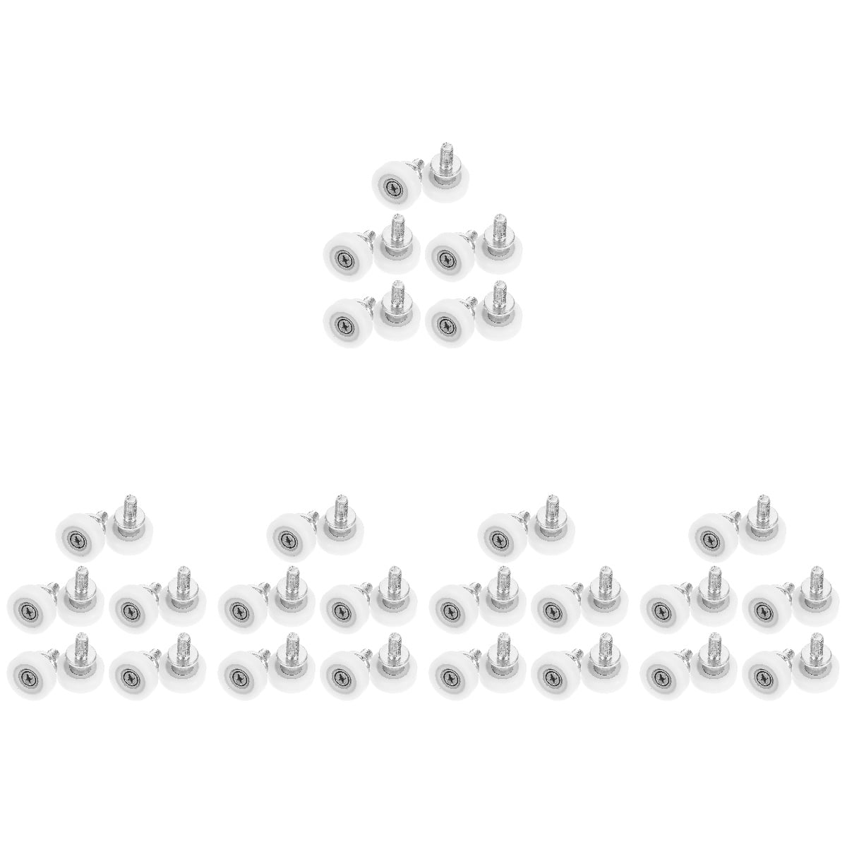 Worgeous 50 pcs Drawer Wheels Fridge Drawer Guide Pulley Roller Bearing ...