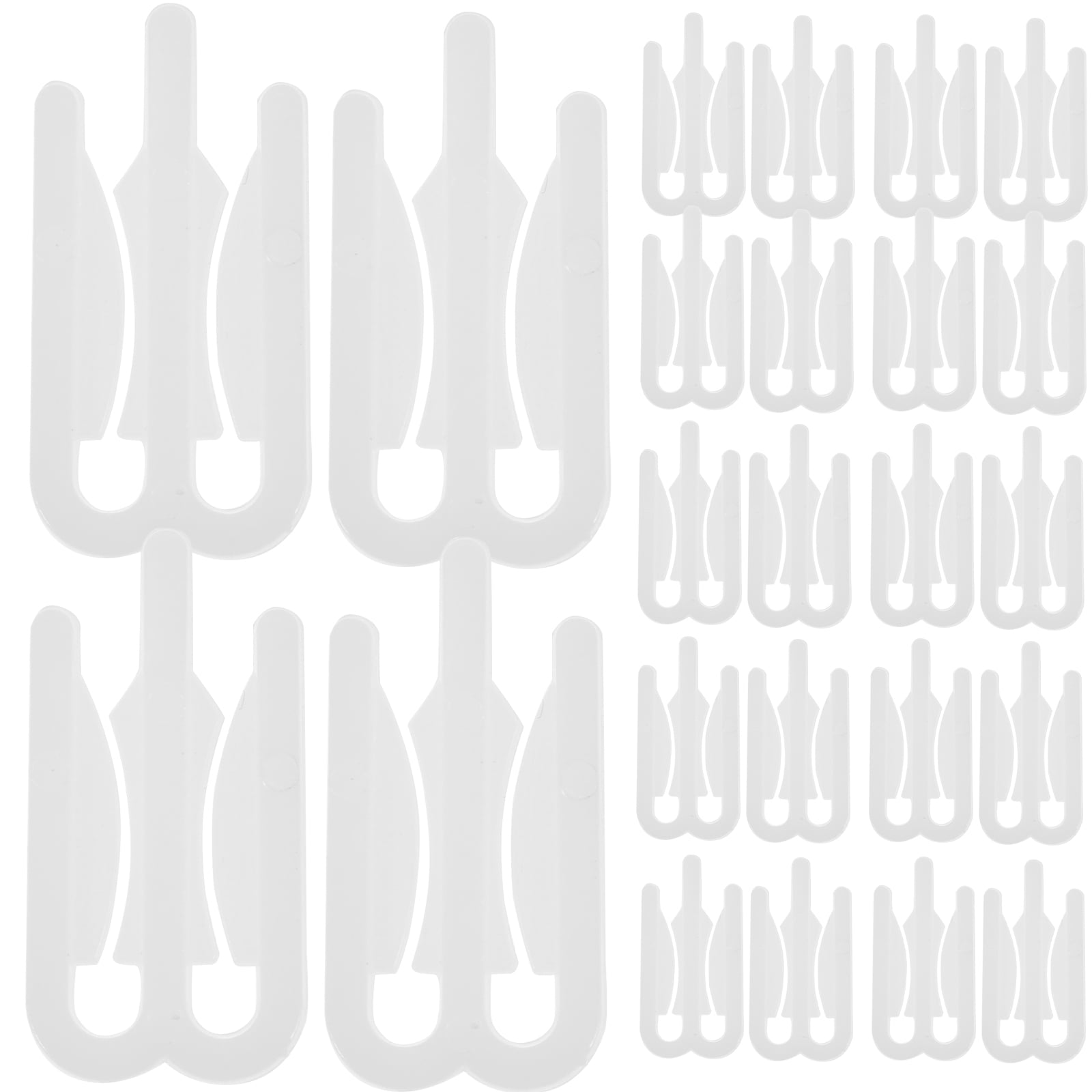 Worgeous 500 Pcs Shirt Clip Large Chip Clips Binder Adjustable Apparel ...