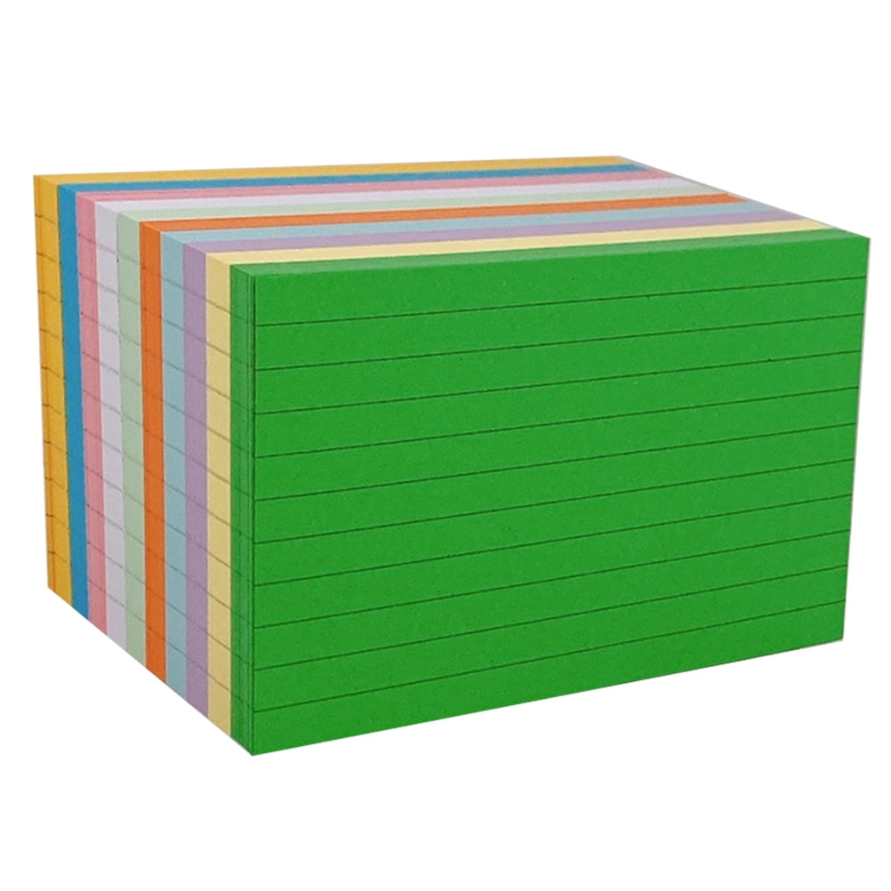 Worgeous 500 Sheets Colored Index Cards Notepad Divider Reusable ...
