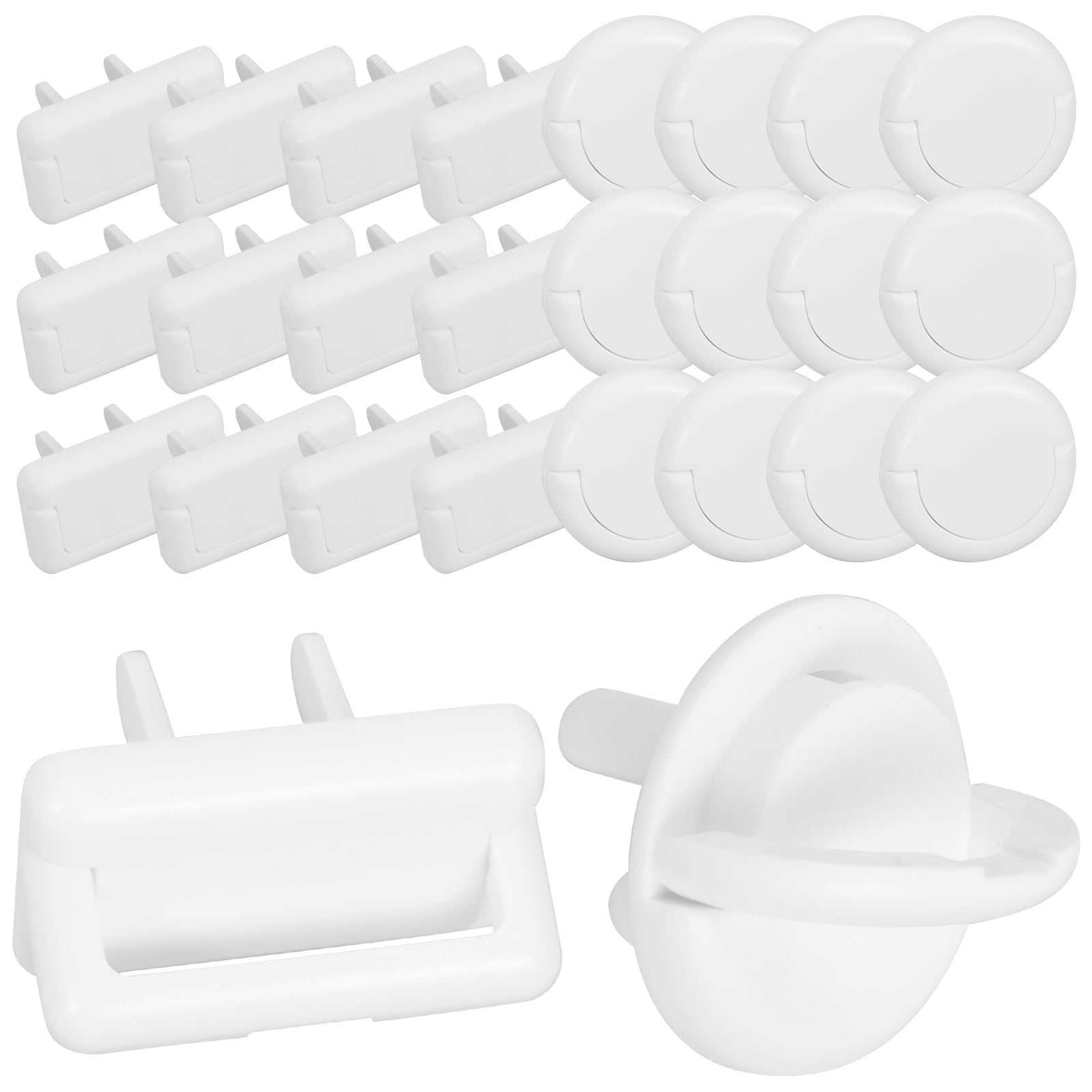 Worgeous Safety Protection Outlet Caps 50Pcs White Abs Square Child ...