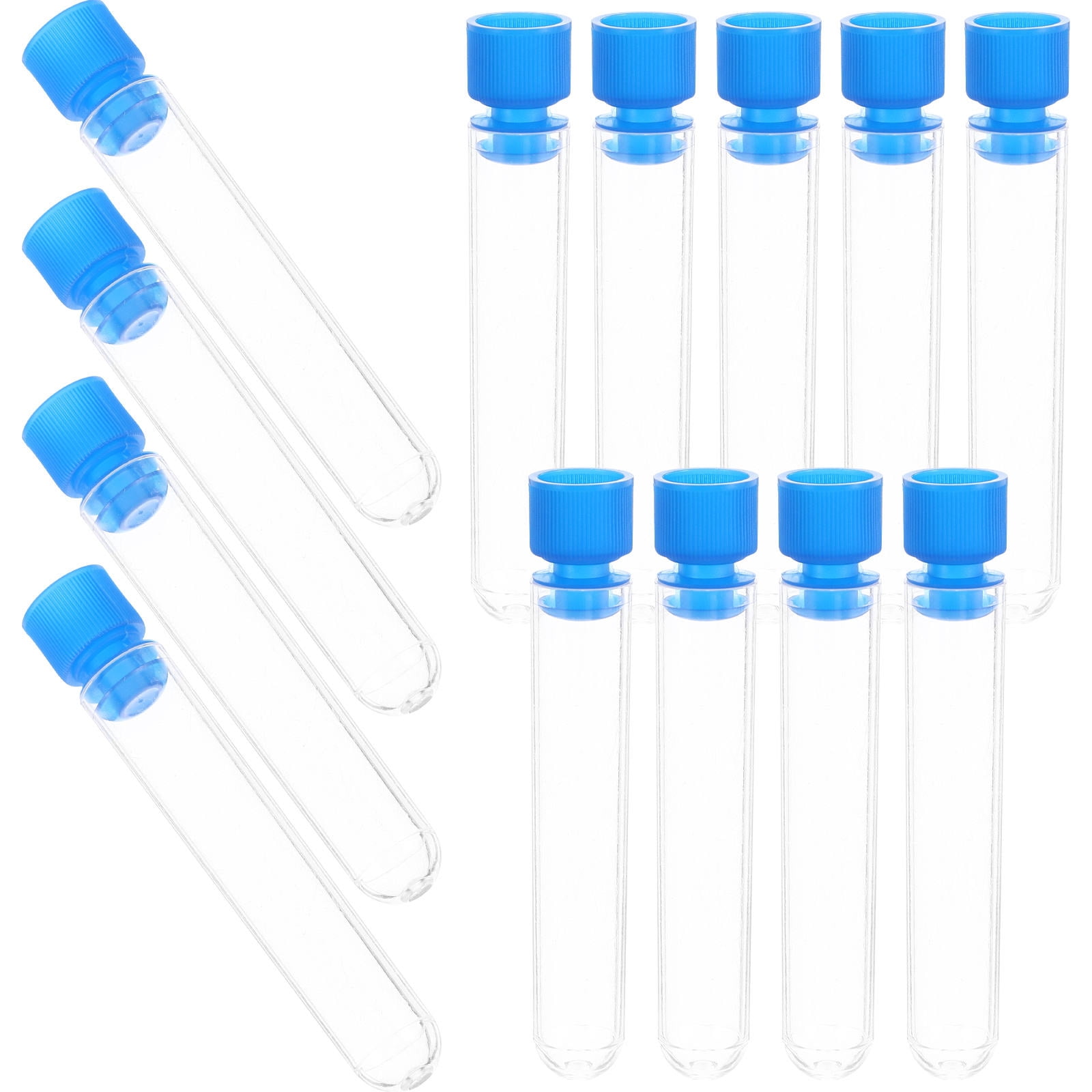 Worgeous 50Pcs Clear Test Vials Low Temperature Resistant For Lab Use ...