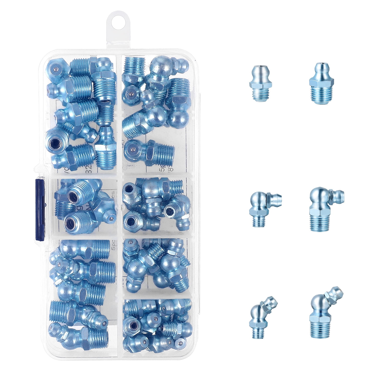 Worgeous 50Pcs Grease Hose Fittings Grease Coupler Fitting Set for Car ...