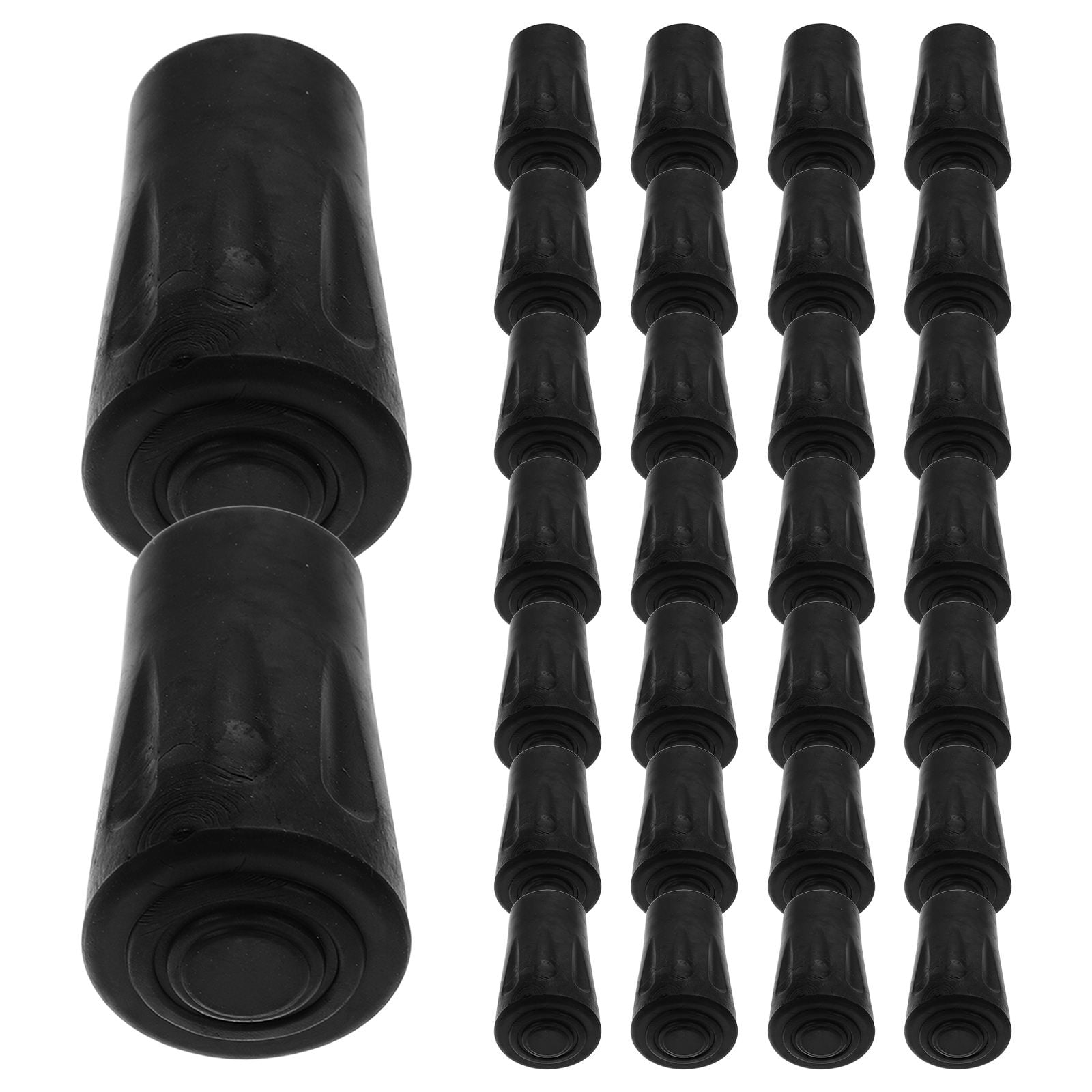 Worgeous Walking Stick Cover Trekking Pole Tips Cylindrical Head 50Pack ...