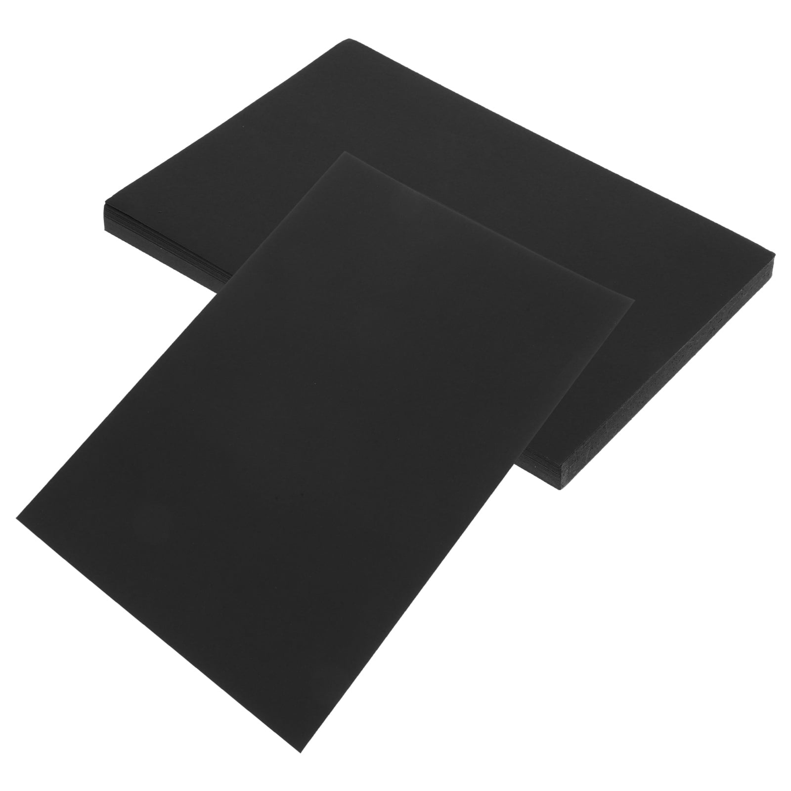 Worgeous 50pcs Black Colored Cardstock Heavyweight Black Card Stock A4 ...