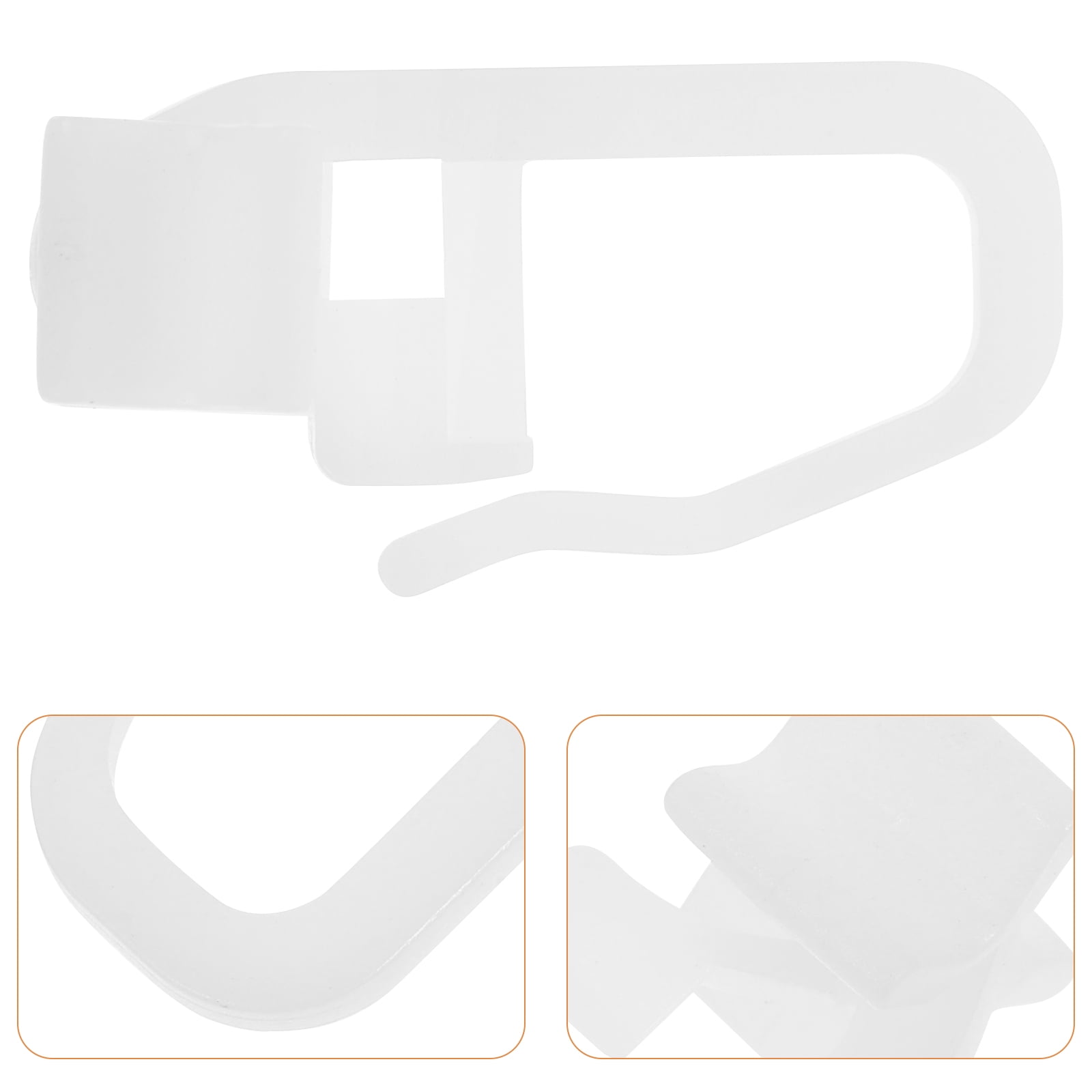 Worgeous 50pcs Curtain Track Glider Hooks for Sliding Ceiling Mount ...