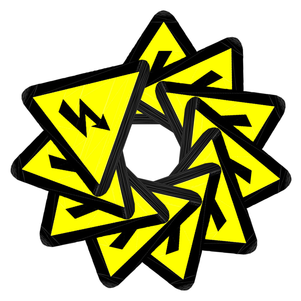 Worgeous 50pcs High Voltage Warning Stickers Electric Risk Safety ...