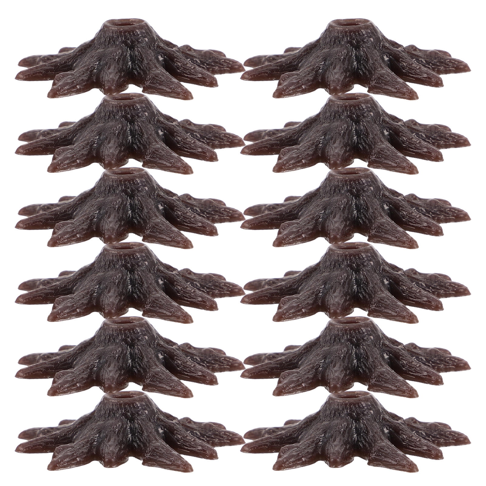 Worgeous 50pcs Model Trees Stand Base Toy Trees Holder Train Trees Base ...
