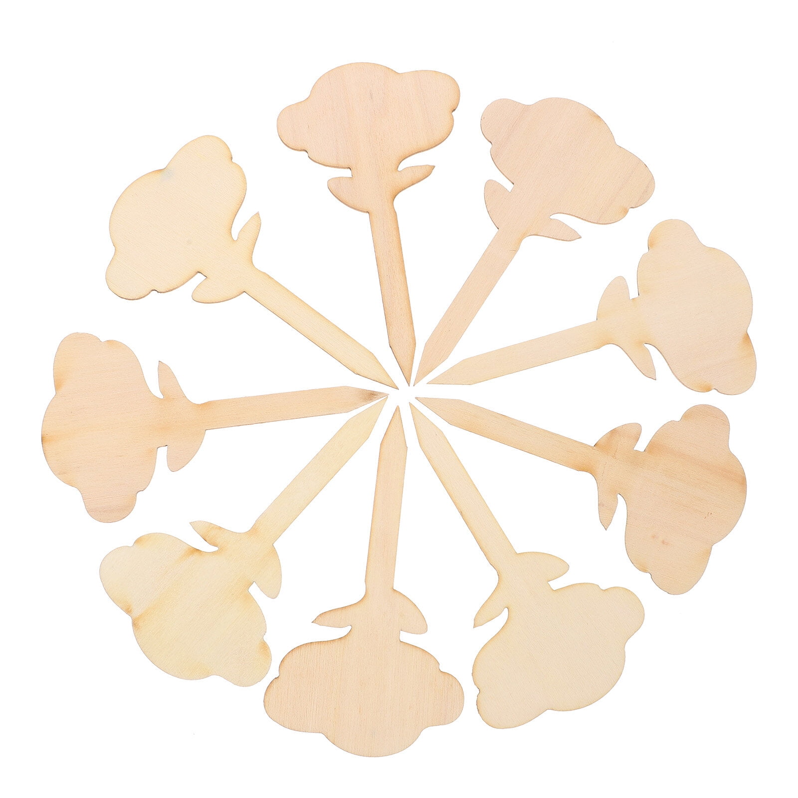 Worgeous 50pcs Plant Labels Garden Labels Wooden Flower Shape Plant ... Worgeous 50pcs Plant Labels Garden Labels Wooden Flower Shape Plant ...
