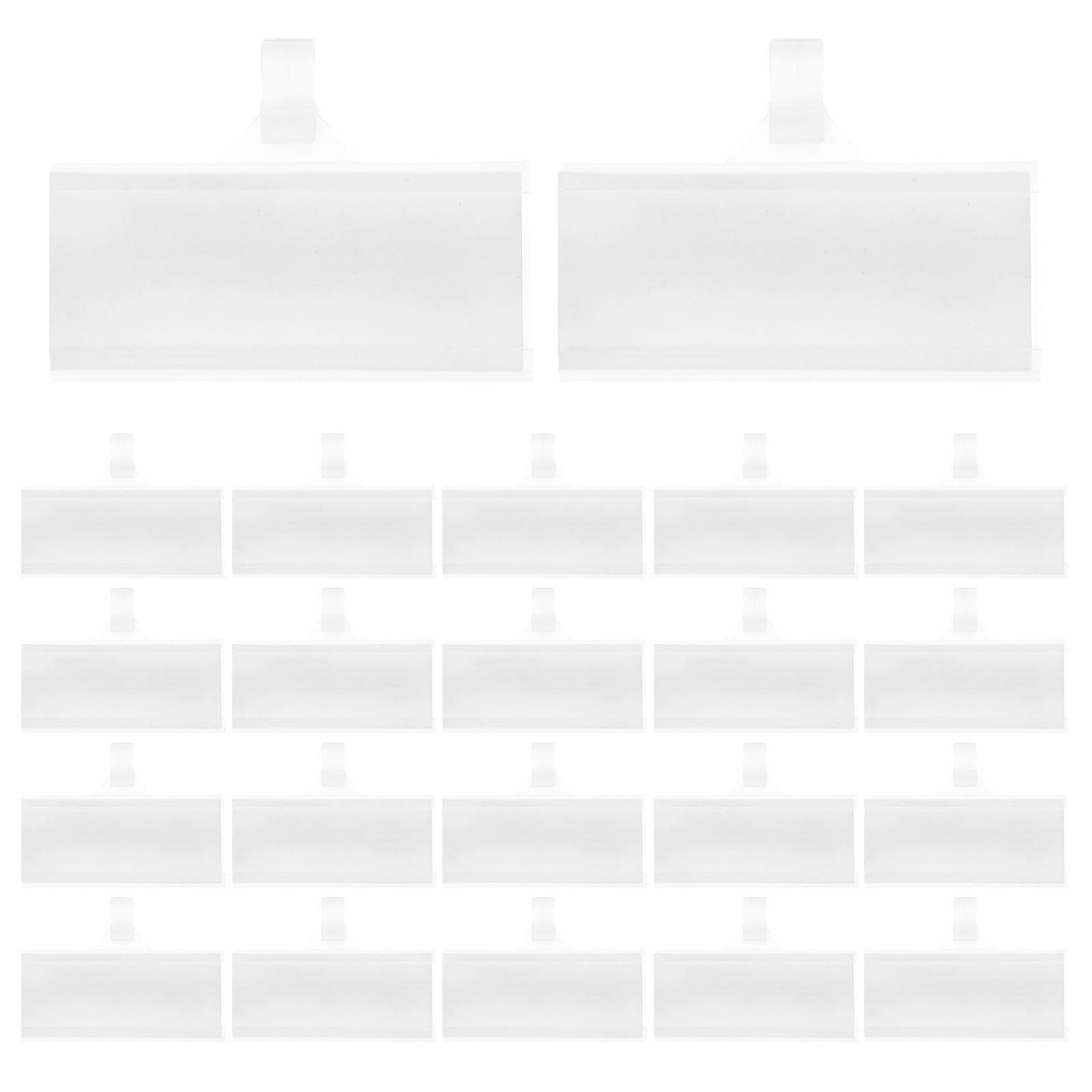 Worgeous 50pcs Plastic Basket Label Holders with Blank Cards and Clips ...