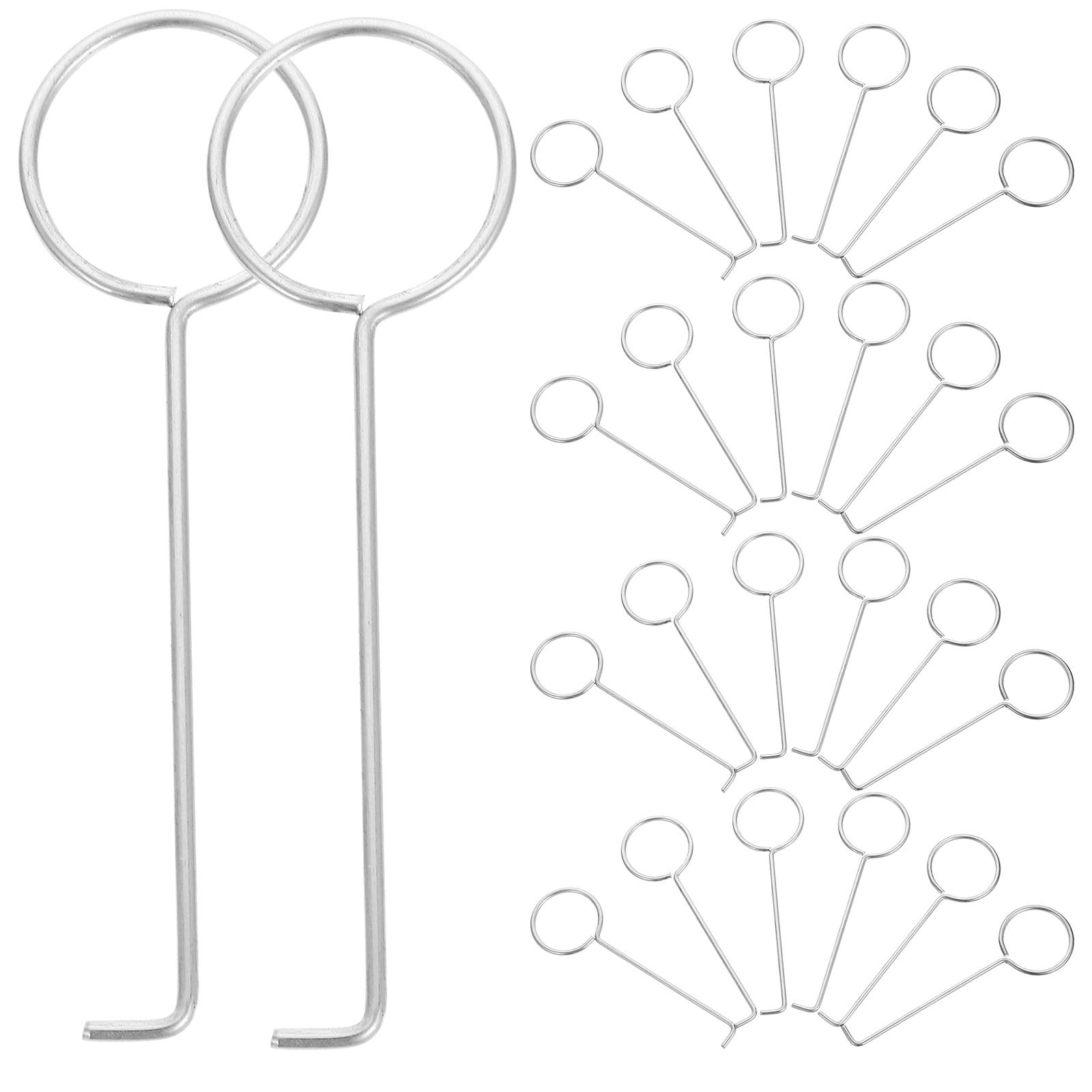 Worgeous 50pcs Shower Drain Hooks Bathroom Floor Drain Remove Hook ...