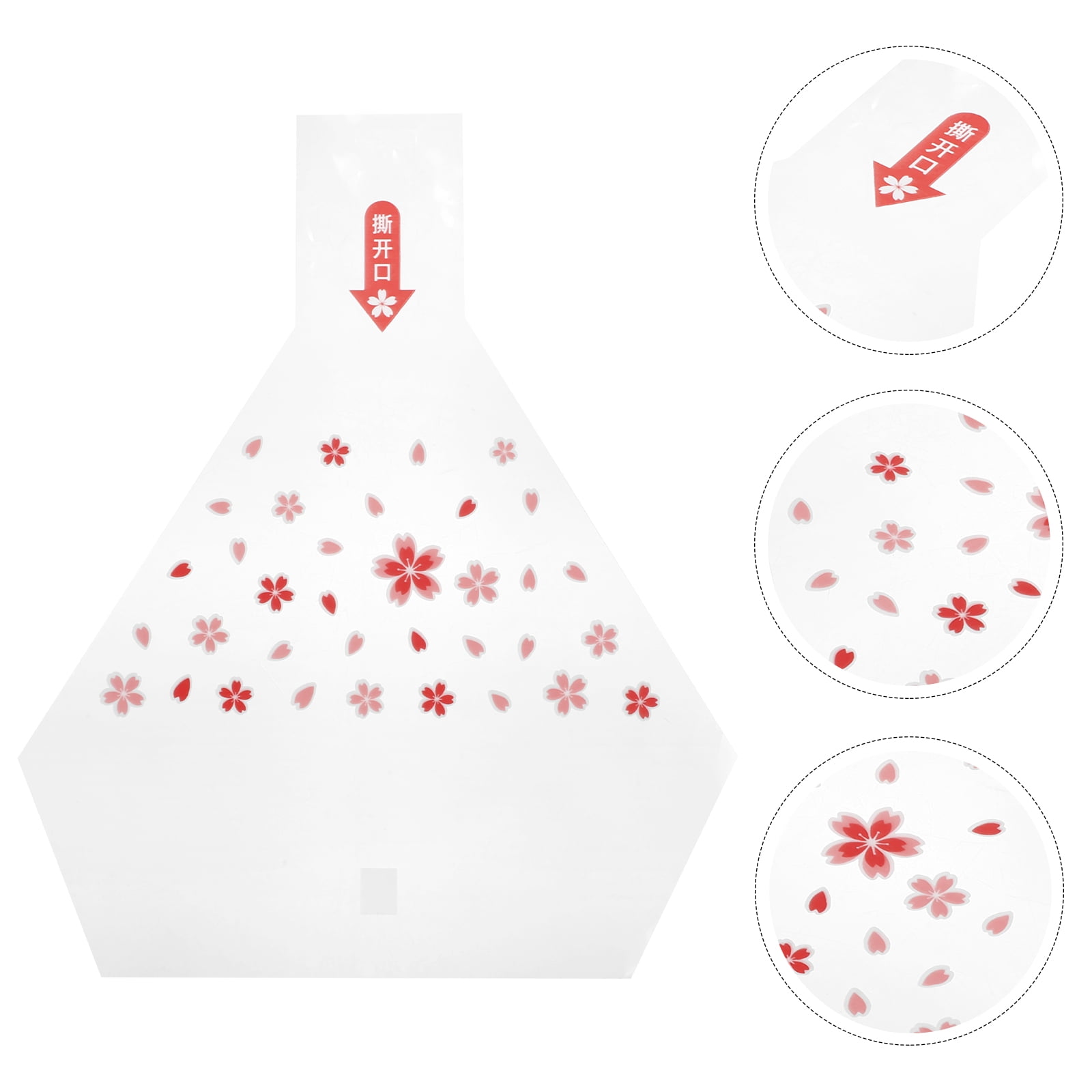 Worgeous 50pcs Triangle Onigiri Wrappers Microwavable Rice Balls Bags ...