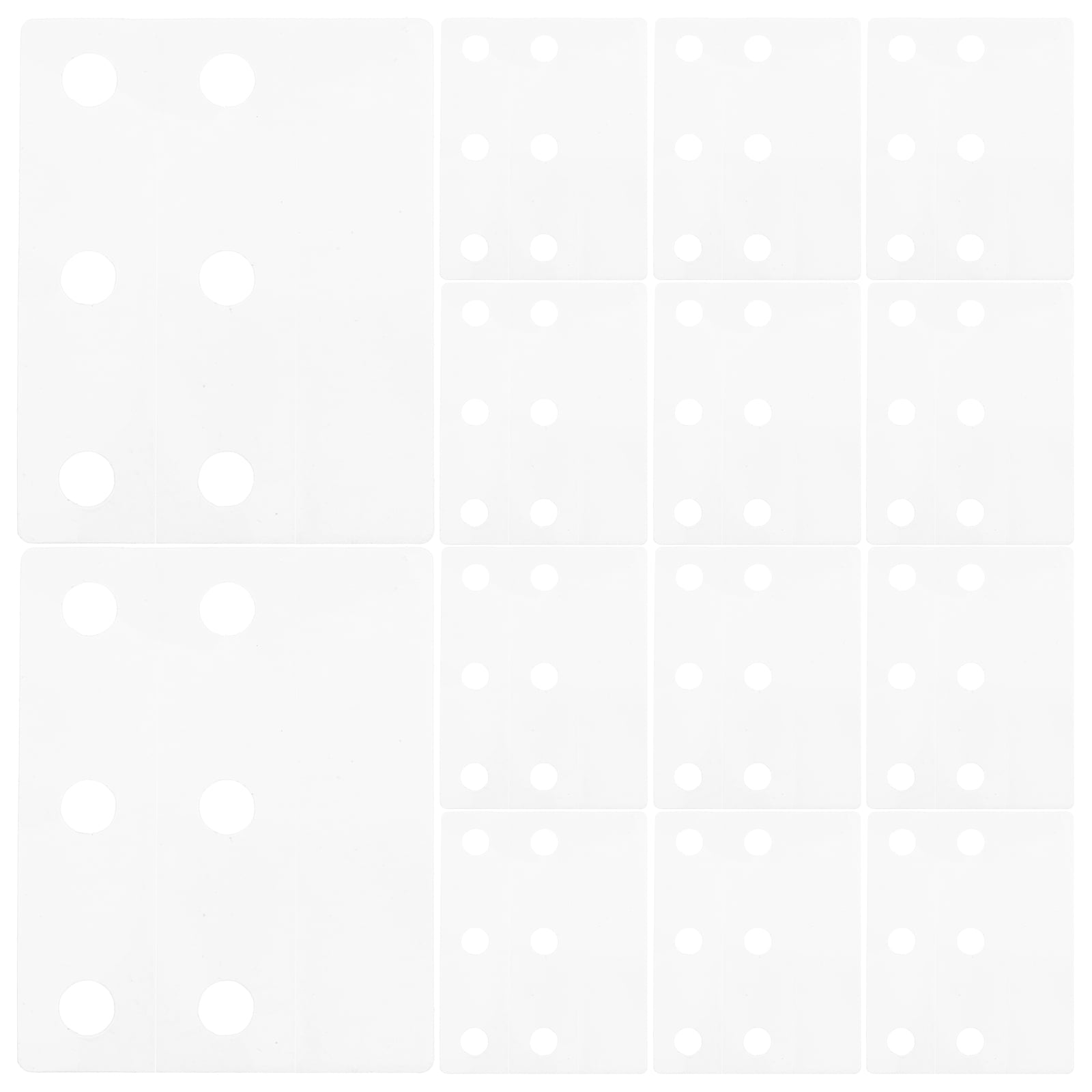 Worgeous 50pcs White Hole Reinforcement Stickers Round 6- Holes Self ...