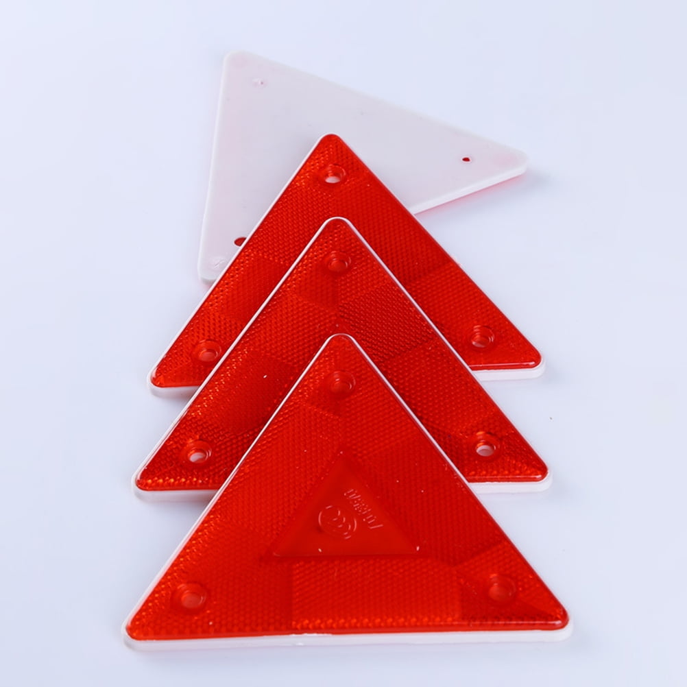 Phenofice Reflective Safety Triangle 5Set 6x5x0.2In For Snowy Weather ...