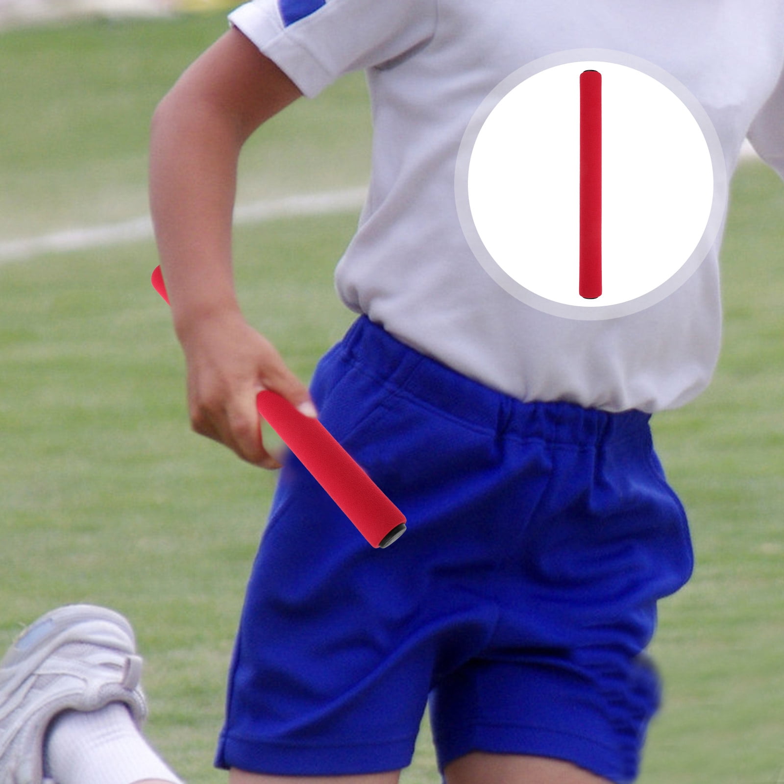 Worgeous 5Pcs Relay Sticks for School Field Race Red Cylindrical Design ...