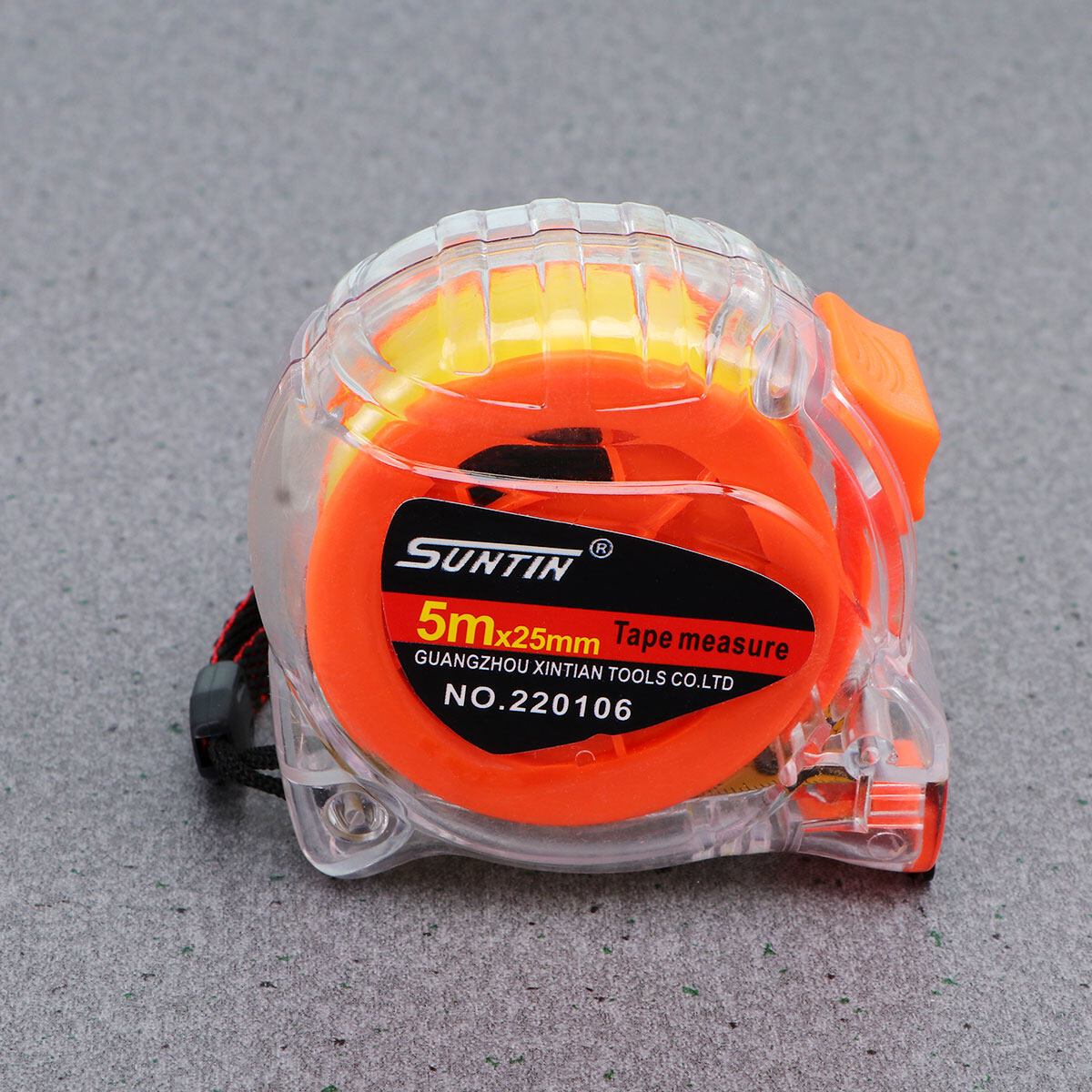 Worgeous 5m Transparent Tape Measure Stainless Steel Ruler Anti-Drop ...