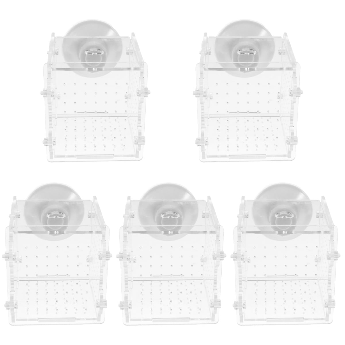 Worgeous 5pcs Acrylic Fish breeding Box Acrylic Fish Isolation Box ...