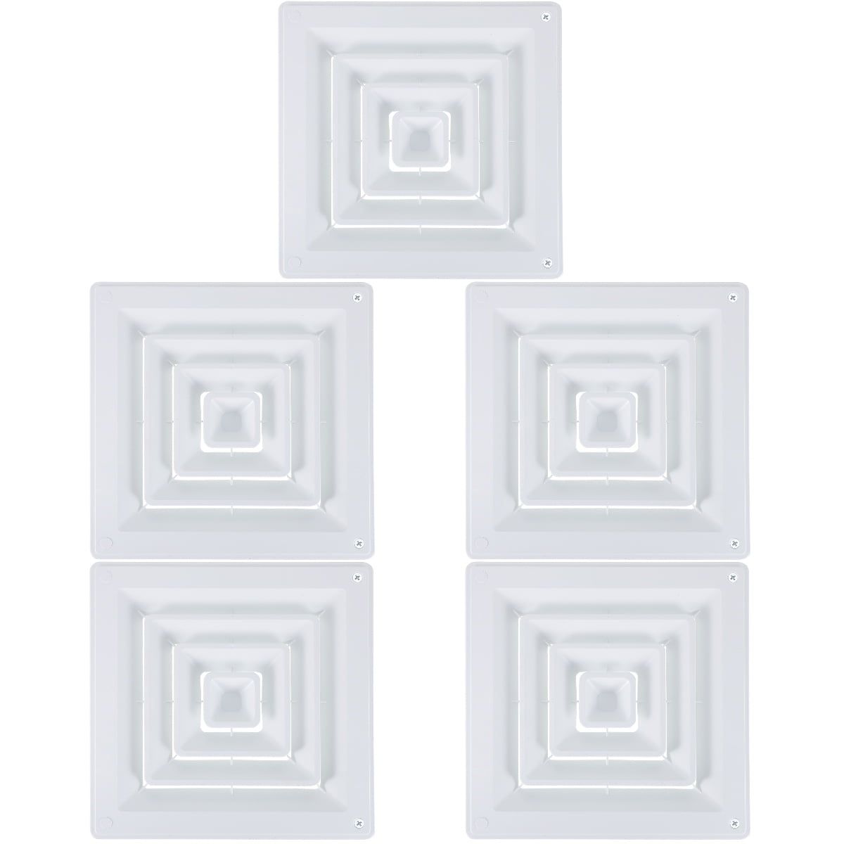 Worgeous 5pcs Air Supply Register Drop Ceiling HVAC Supply Grille Air ...