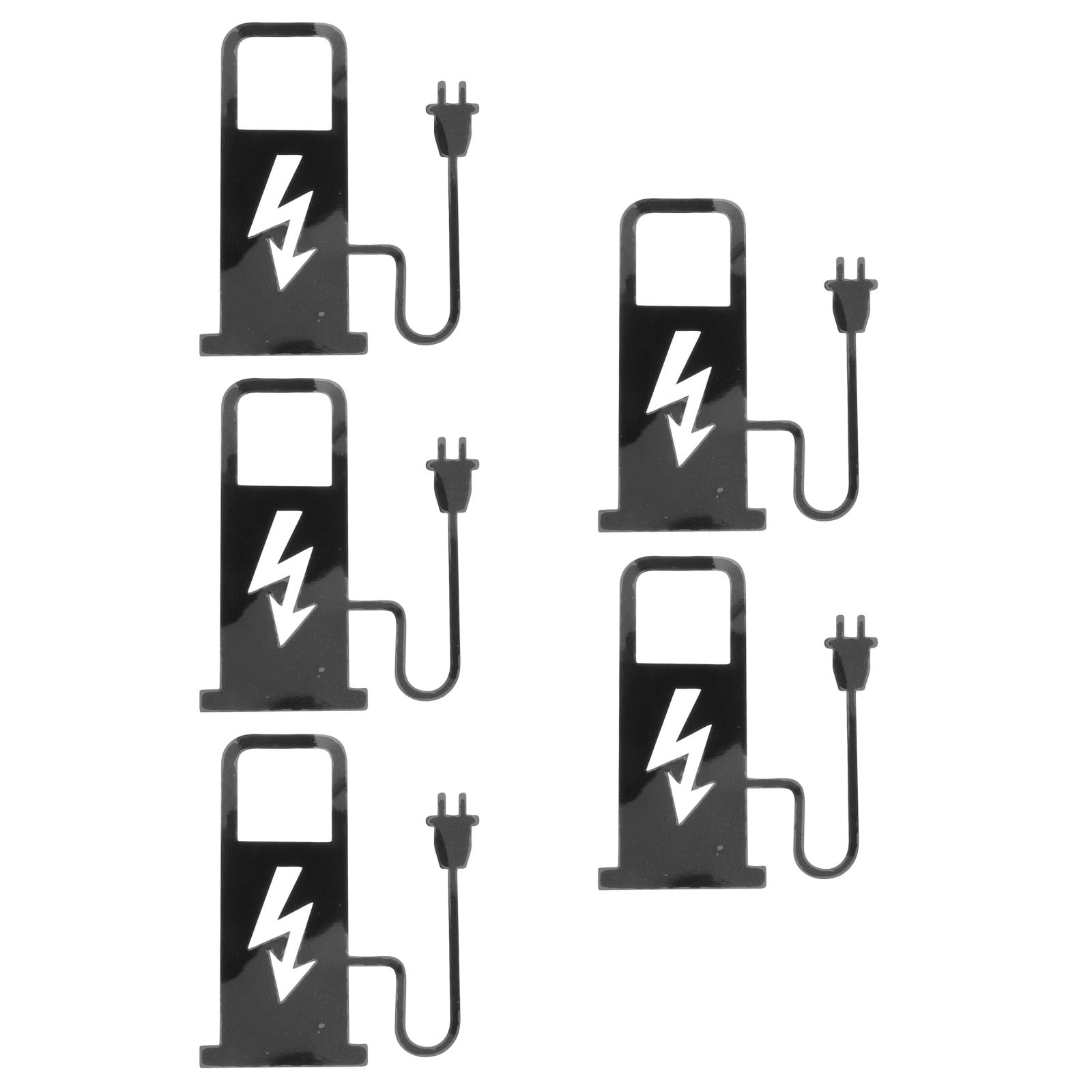 Worgeous 5pcs Car Charging Sticker Car Reminder Sticker Car Automation ...