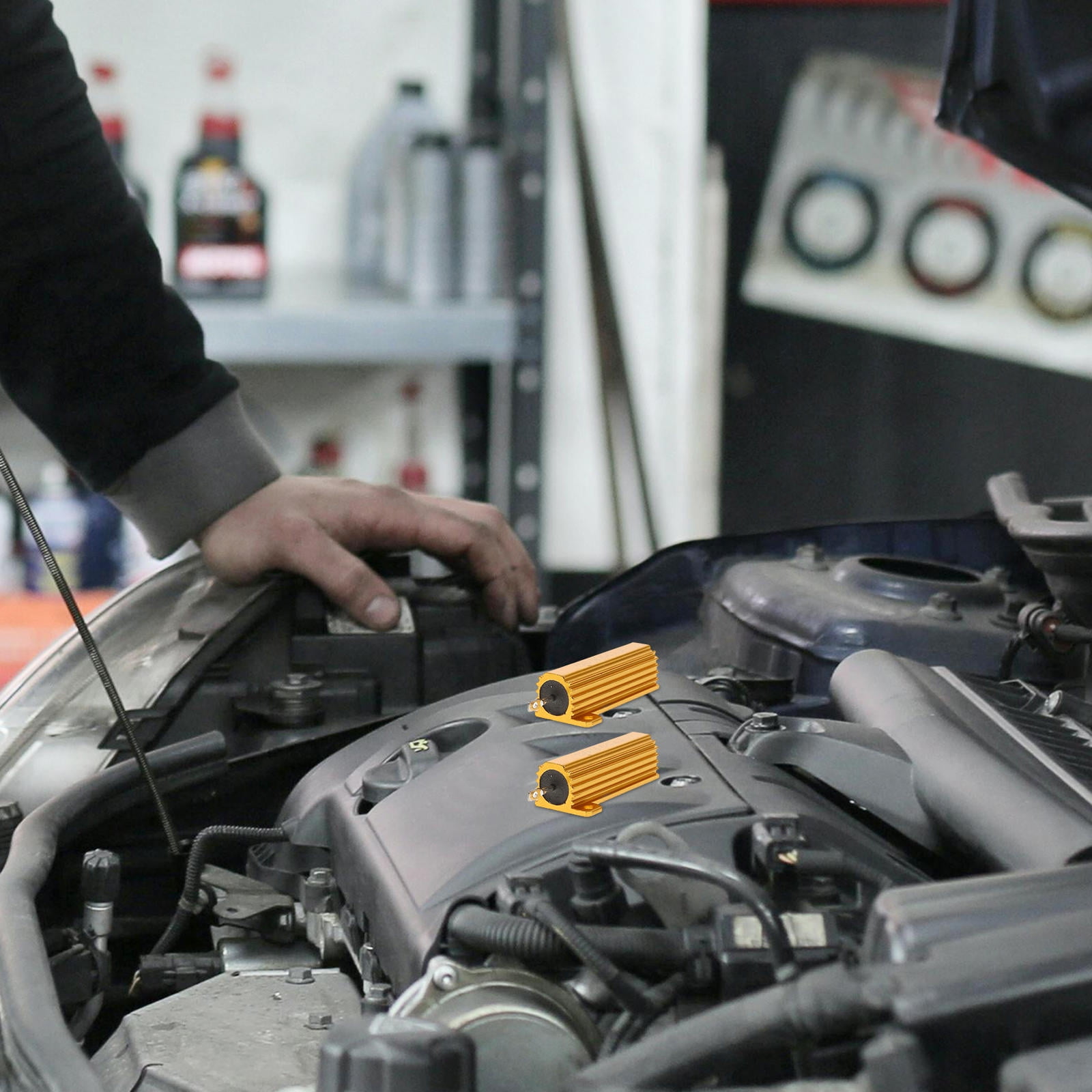 Worgeous 5pcs Car Resistors LED Turn Signals Fast Blink Fix 50W 6RJ for ...