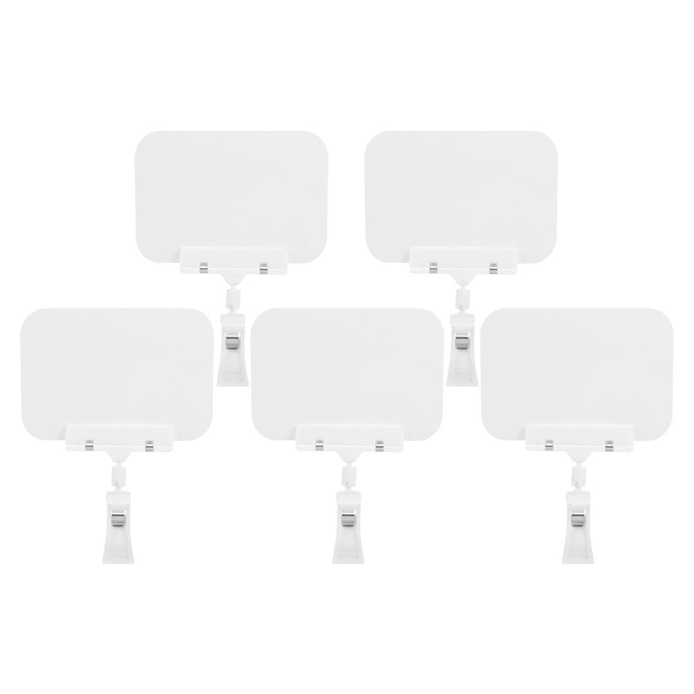 Worgeous 5pcs Chalkboard Signs Holder Display Clips Rotating Tag ...