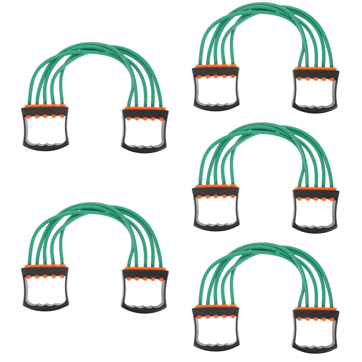 Worgeous 5pcs Chest Workout Exerciser Chest Exercise Handle Rope Chest ...