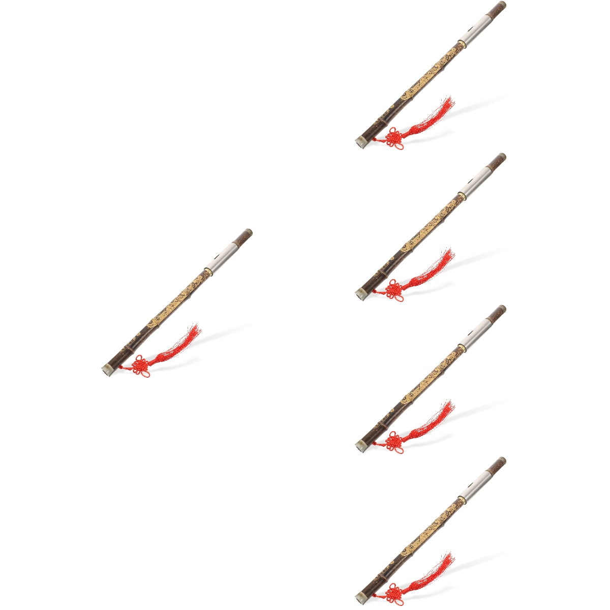 Worgeous 5pcs Chinese Traditional Folk Music Flute Instrument Bawu ...