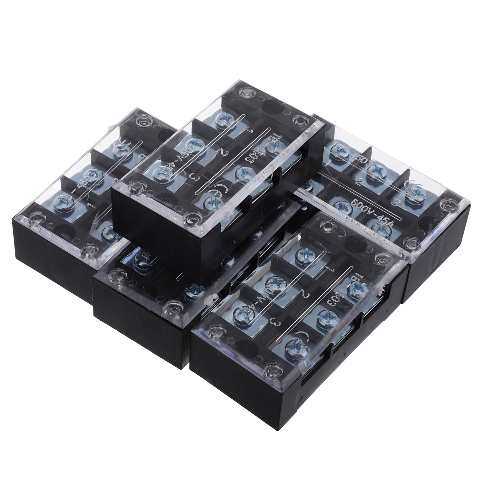 Worgeous 5pcs Copper Screw Connector For Electrical Wiring Terminal ...