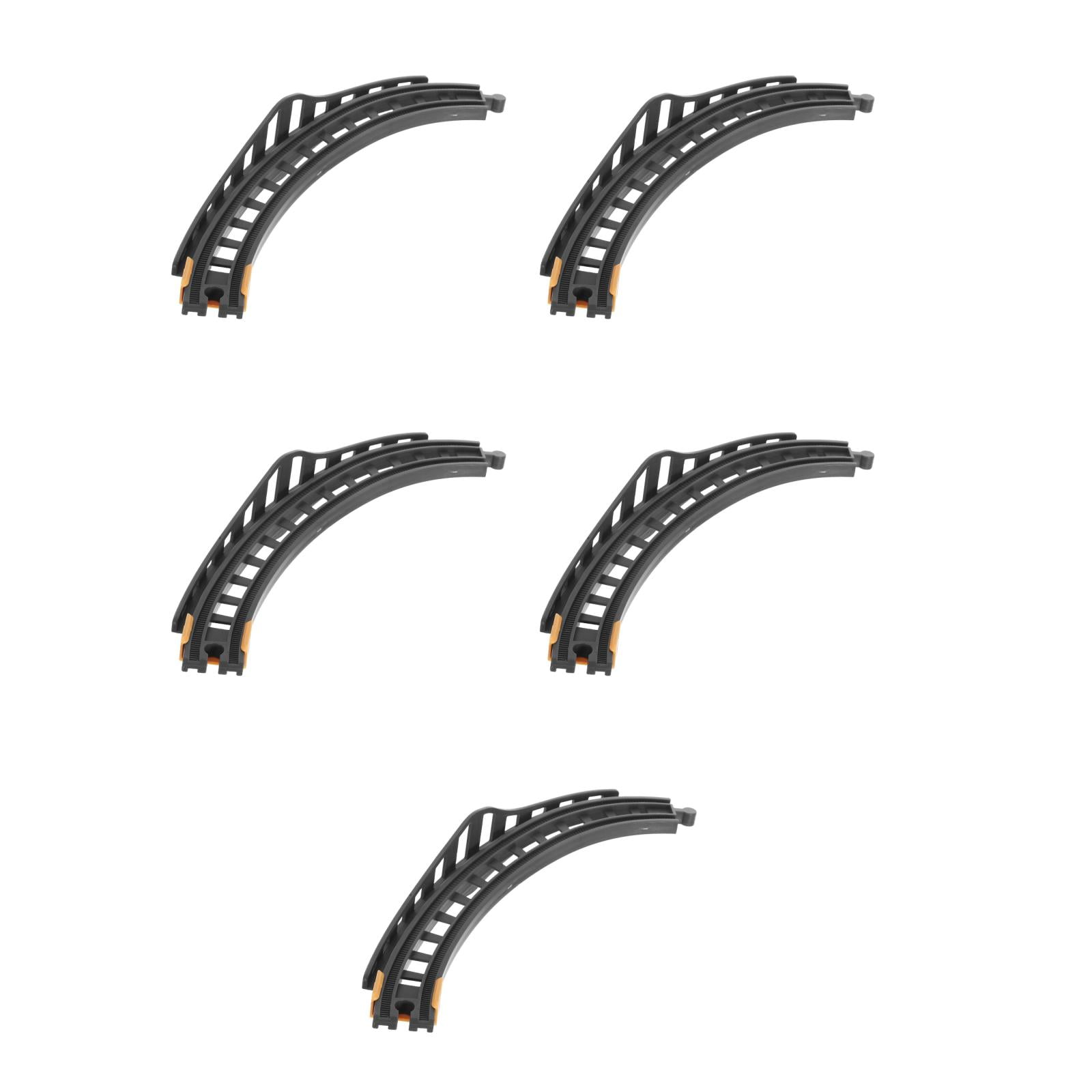 Worgeous 5pcs Curved Train Track Plastic Railway Rail Train Track ...