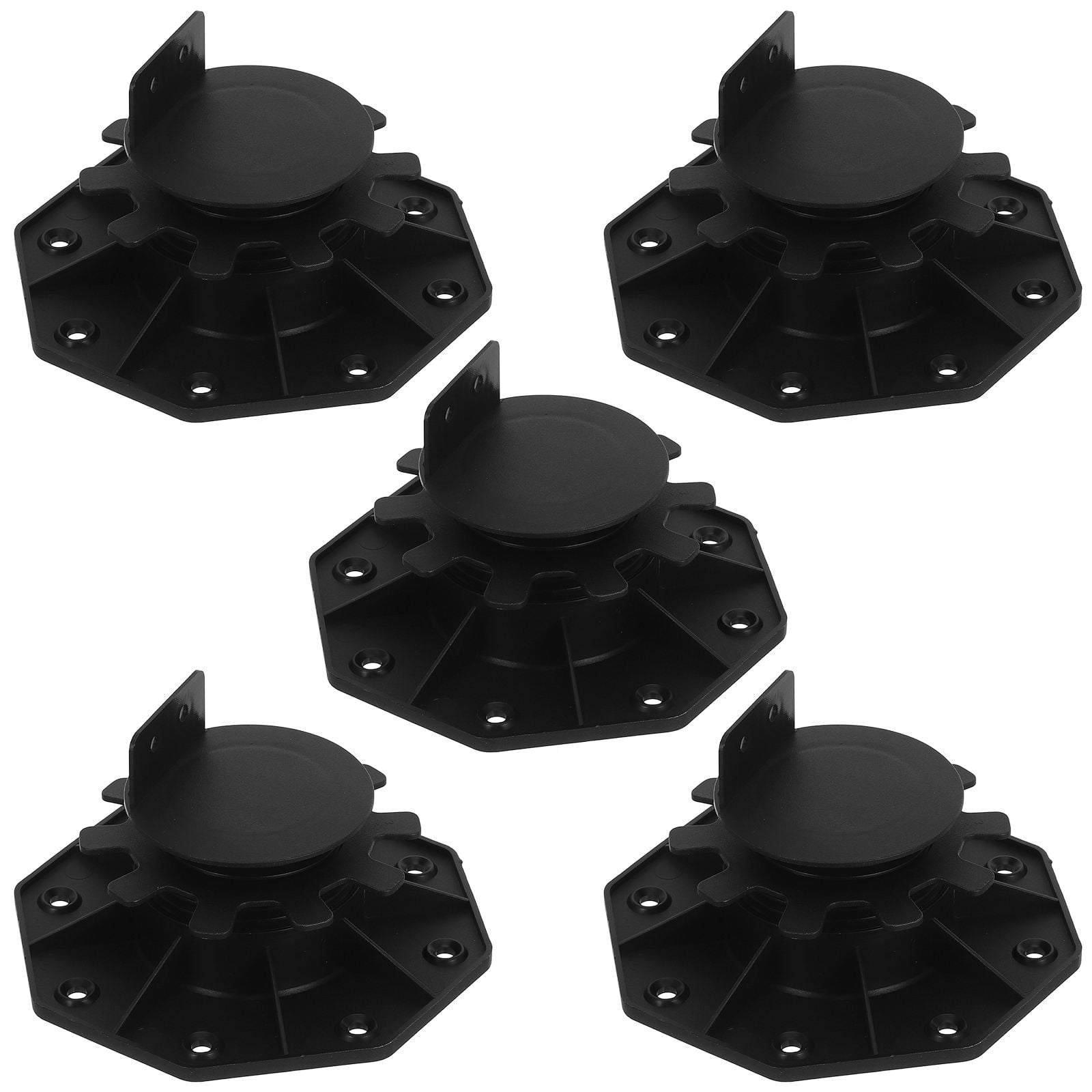 Worgeous 5pcs Deck Supports Base Adjustable Pedestal Deck Support ...