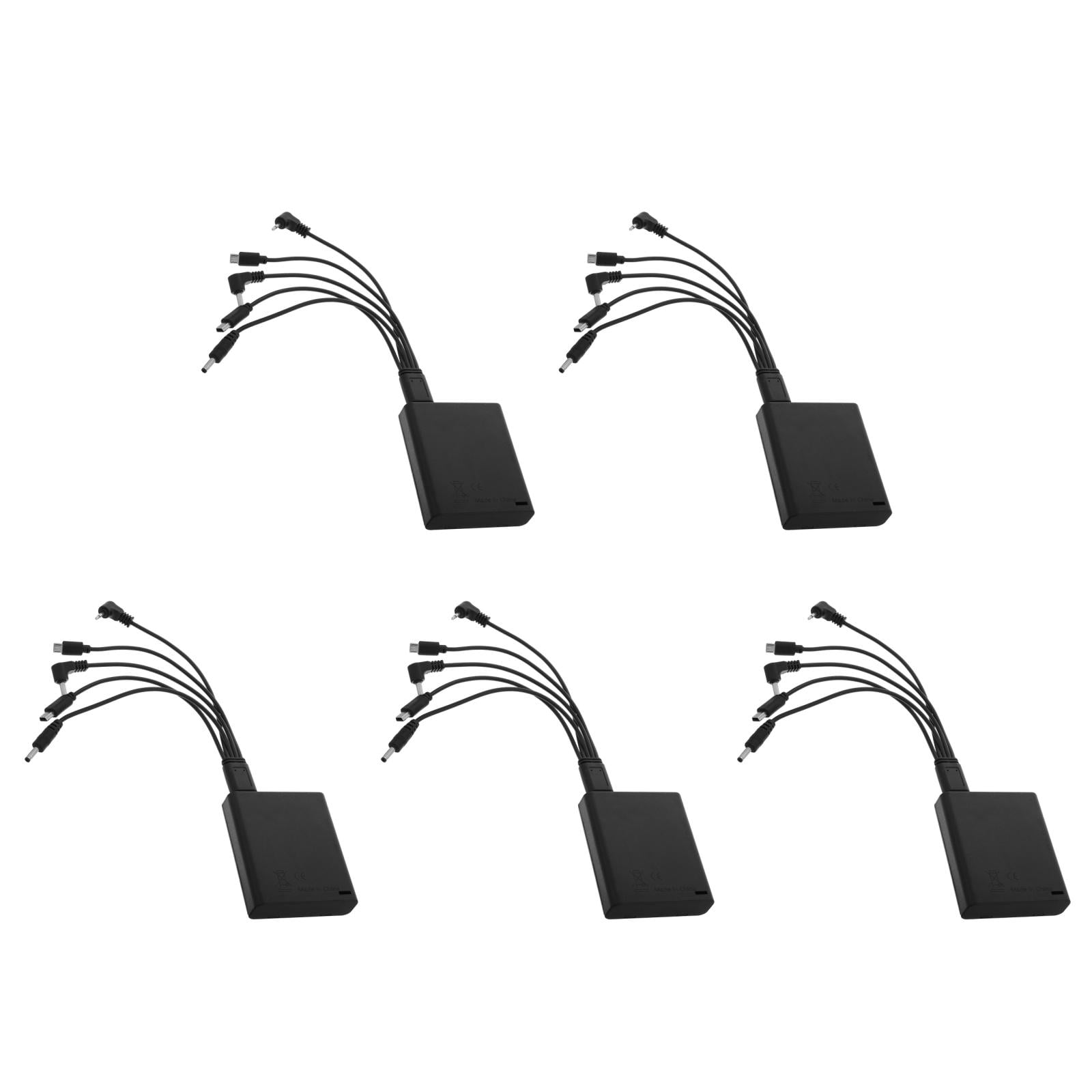 Worgeous 5pcs External Power Adapter with Multi-Jack DC Outputs Supply ...