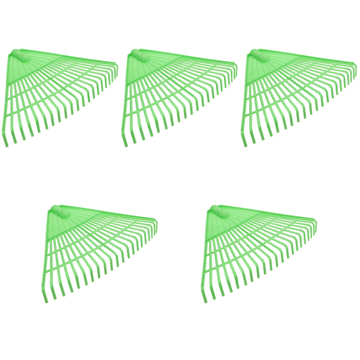 Worgeous 5pcs Garden Pine Needle Rake Portable Plastic Lawn Rake Garden ...