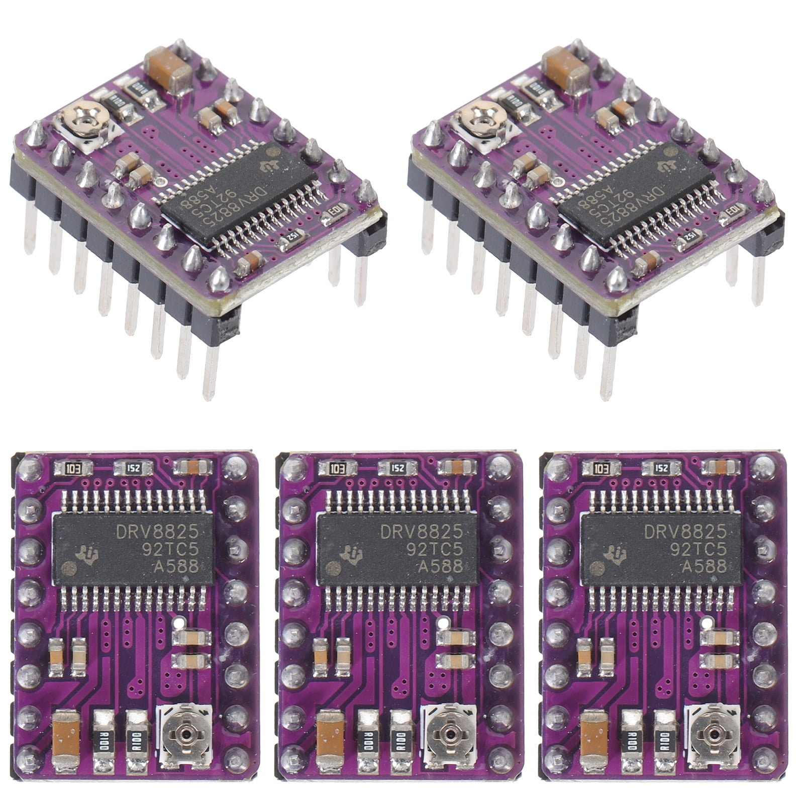 Worgeous 5pcs Heat Sink Driver Module Stepper Motor Driver 3D Printer ...