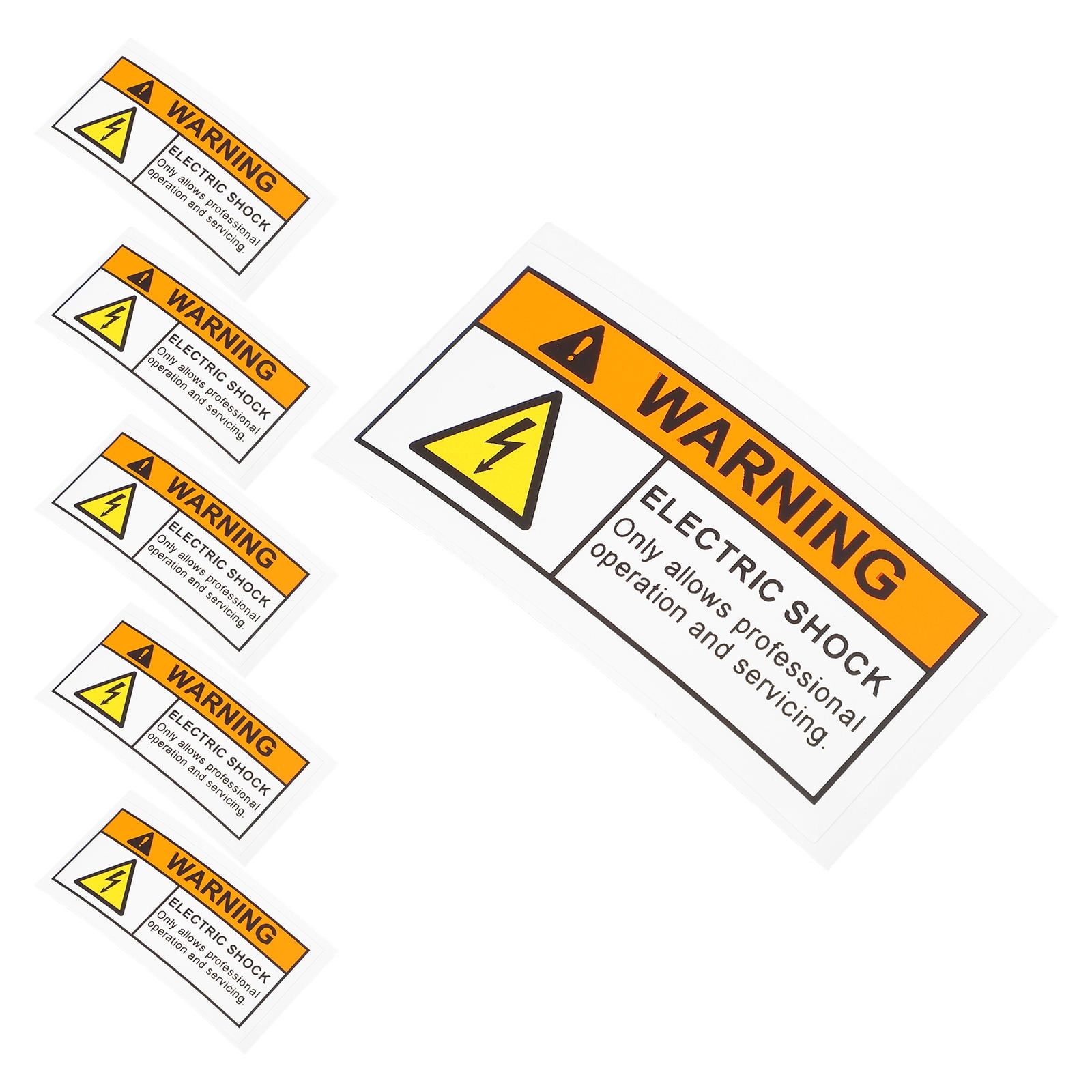 Worgeous 5pcs High Voltage Sign Caution Sticker Warning Electric Shocks ...
