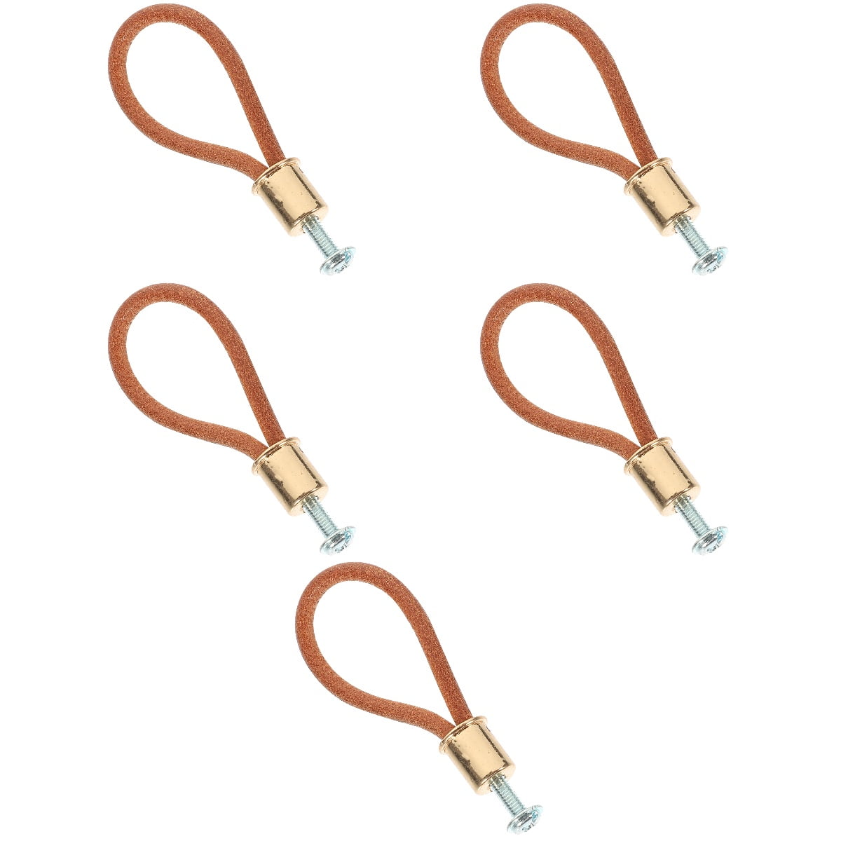 Worgeous 5pcs Leather Rope Handle Attic Pull Down Cord Simple Farmhouse ...