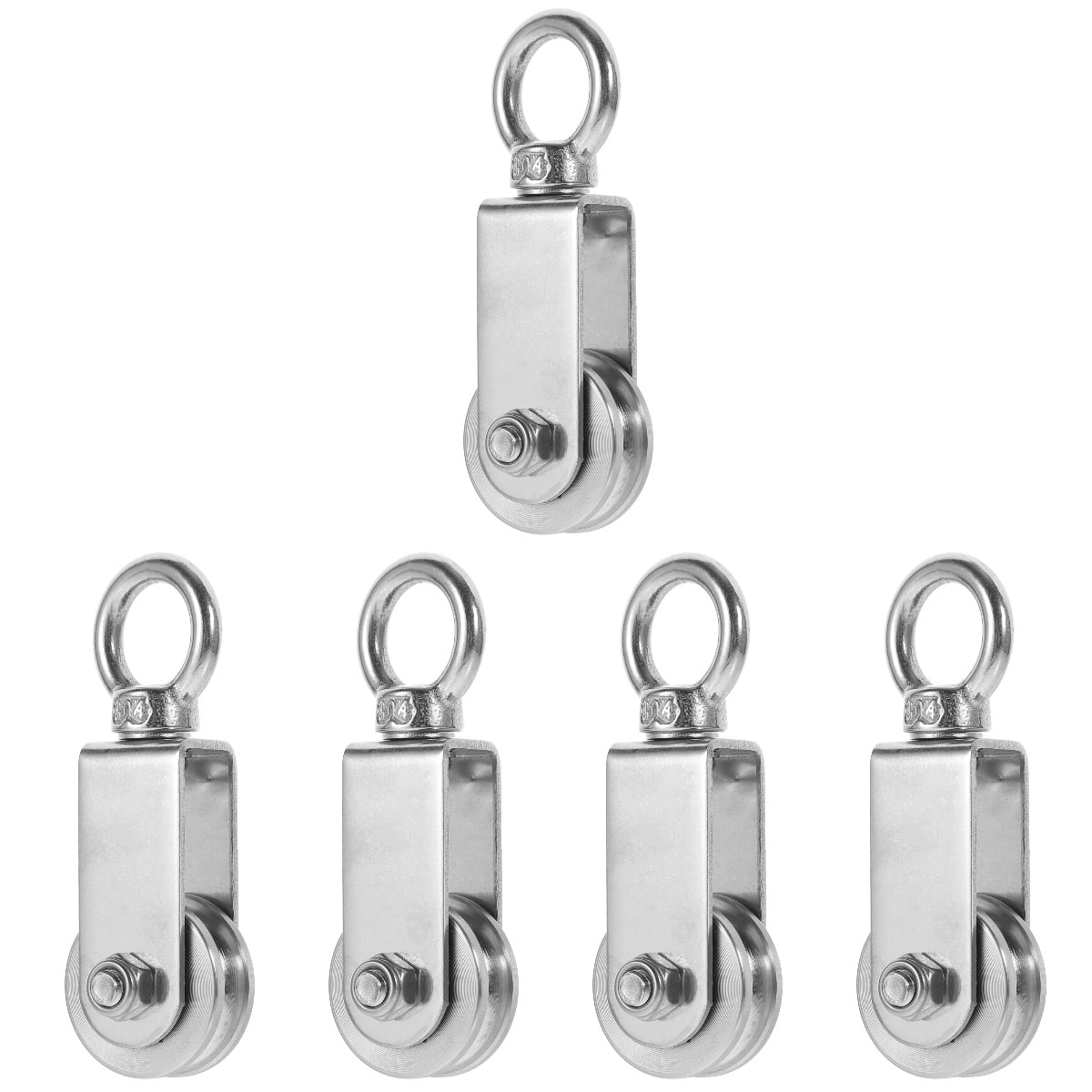 Worgeous 5pcs Lifting Rope Pulley Practical U-type Fixed Pulley Wire ...