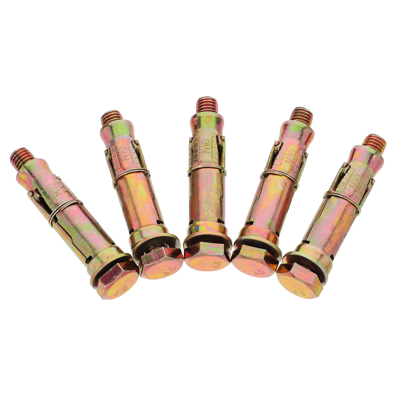 Worgeous 5pcs M10x70 Size Expansion Screws Bolts Reusable Screw Steel ...
