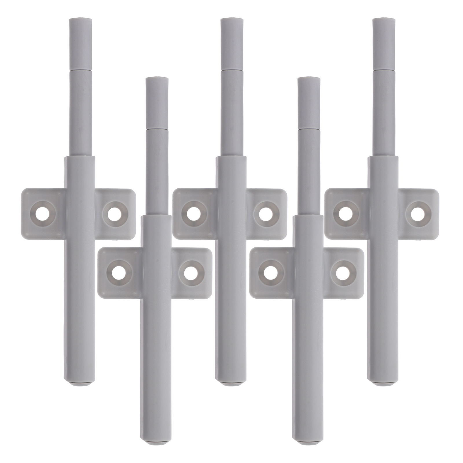 SEWCHICS Cabinet Push to Open Latch Grey Abs Iron for Kitchen Cabinets ...