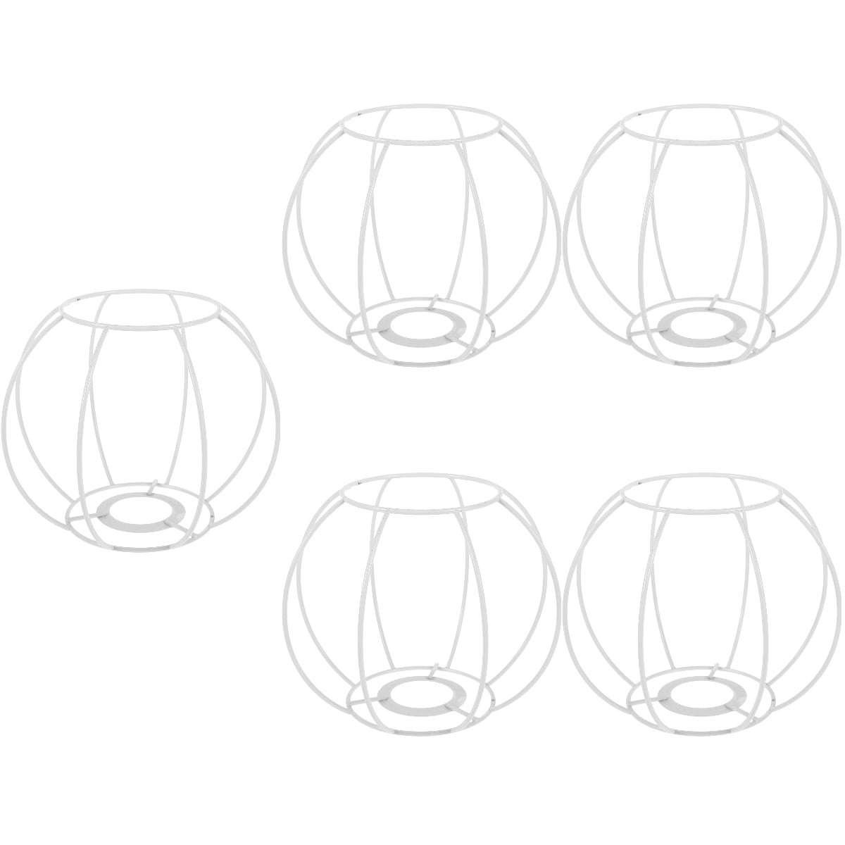 Worgeous 5pcs Metal Wire Lampshade Frame DIY Lampshade Making Frame ...