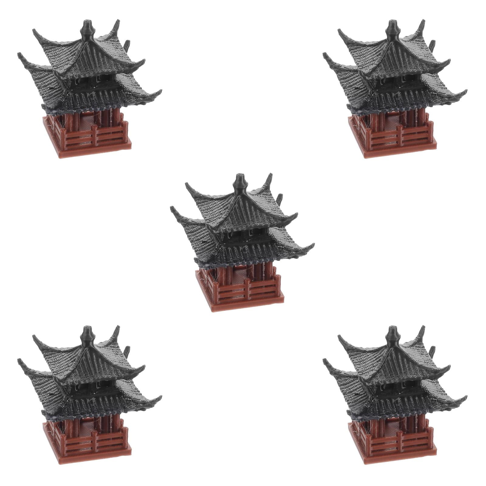 Worgeous 5pcs Micro Landscape Pavilion Ornament Miniature Garden ...
