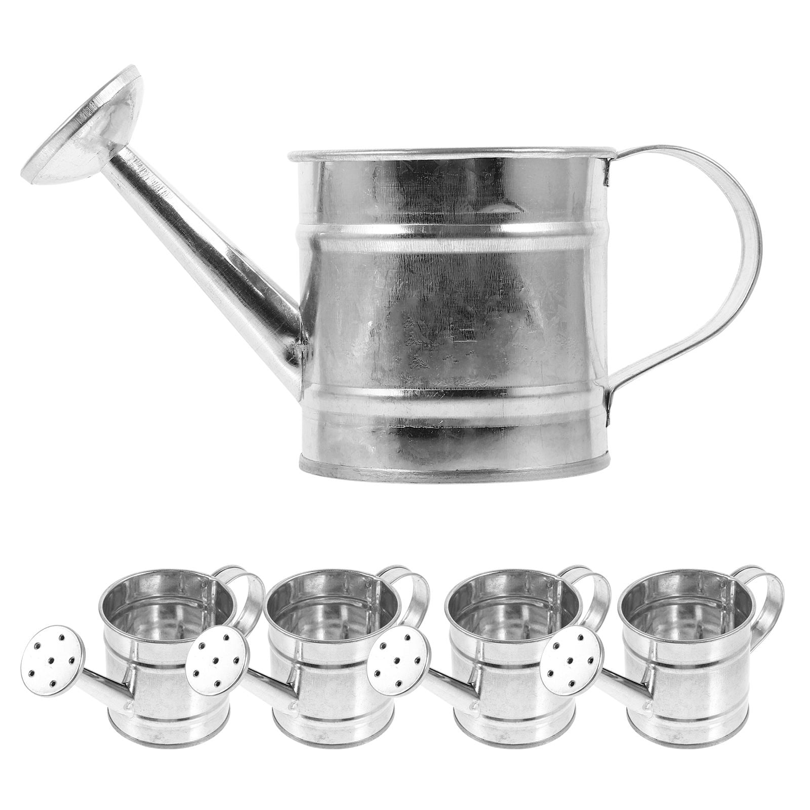 Worgeous 5pcs Mini Iron Watering Cans Fake Kettle Model Miniature ...