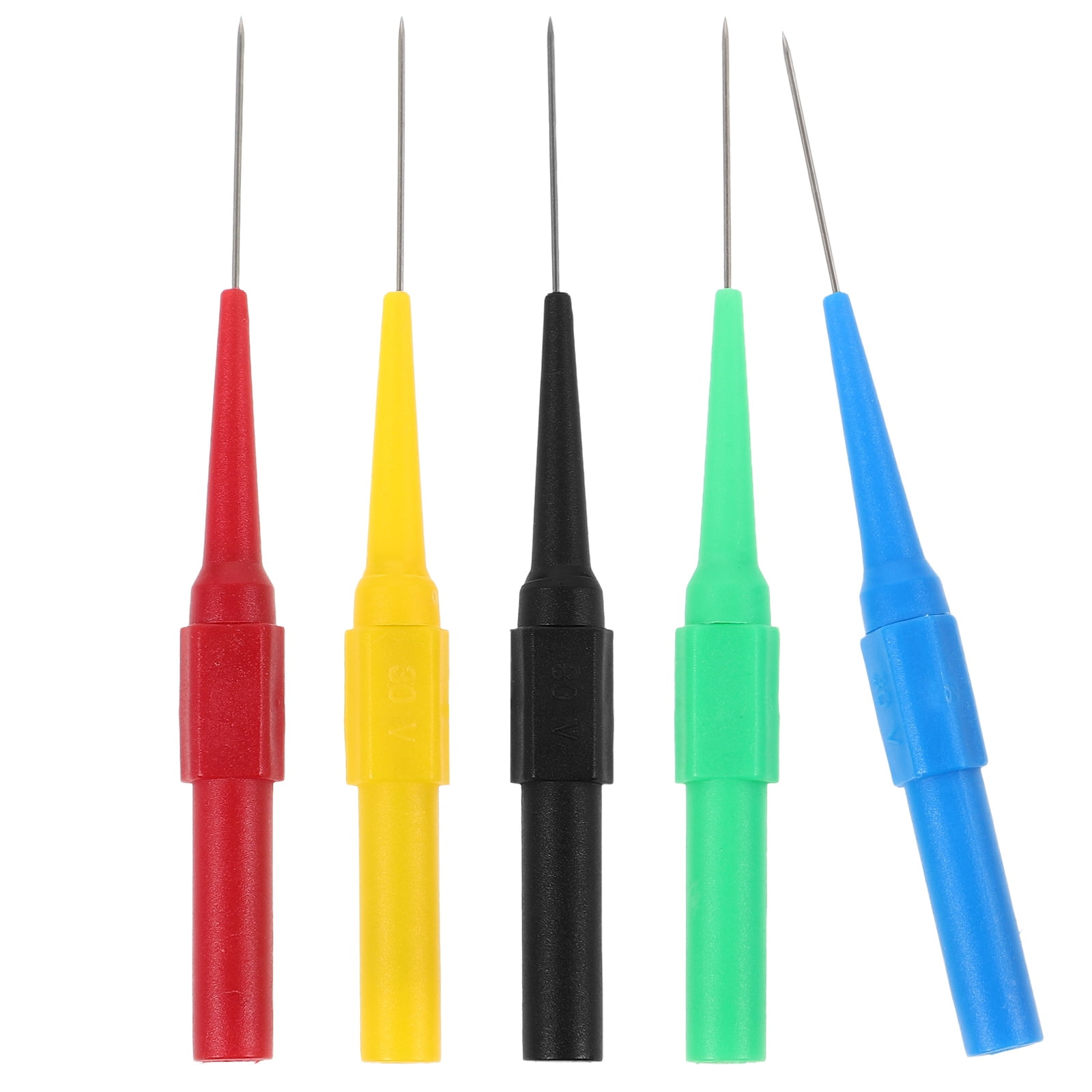 Worgeous 5pcs Multimeter Probe Pin Back Test Probe Multimeter Detection Probe Lead Testing Probe
