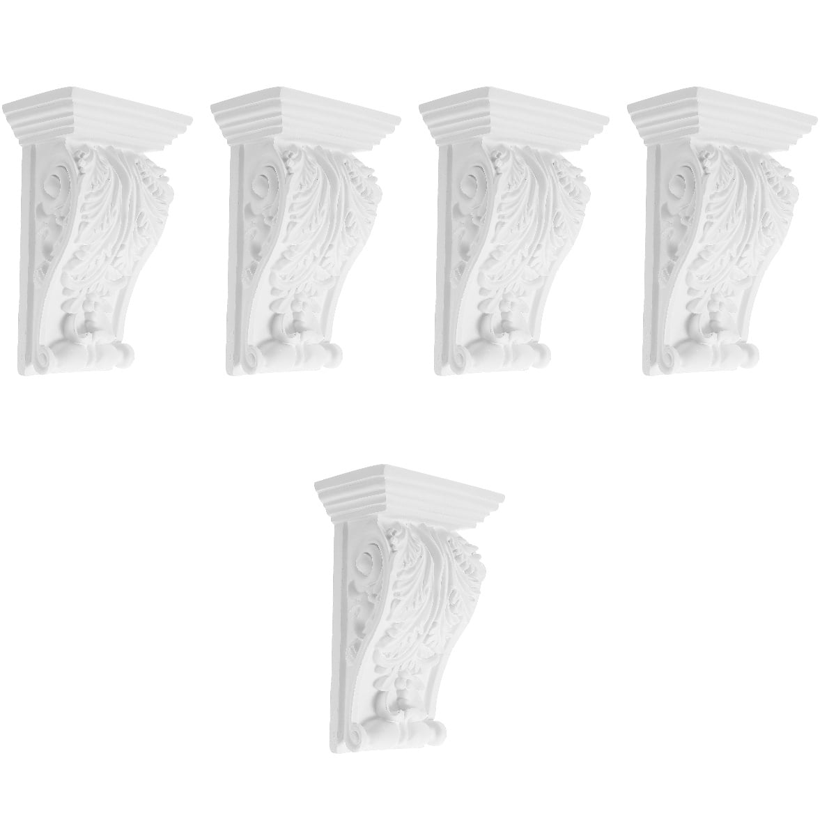 Worgeous 5pcs Onlay Corbel Carved Applique Corbel for Bedroom Corner ...