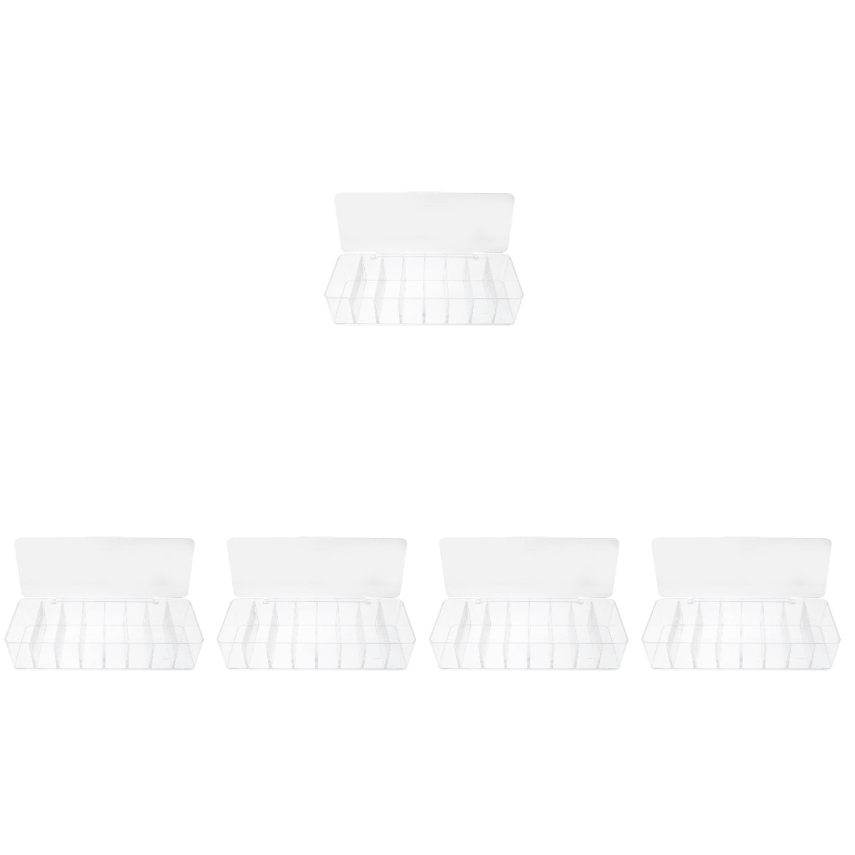 Worgeous 5pcs Plastic Cable Management Box Cord Organizer Box with 8 ...