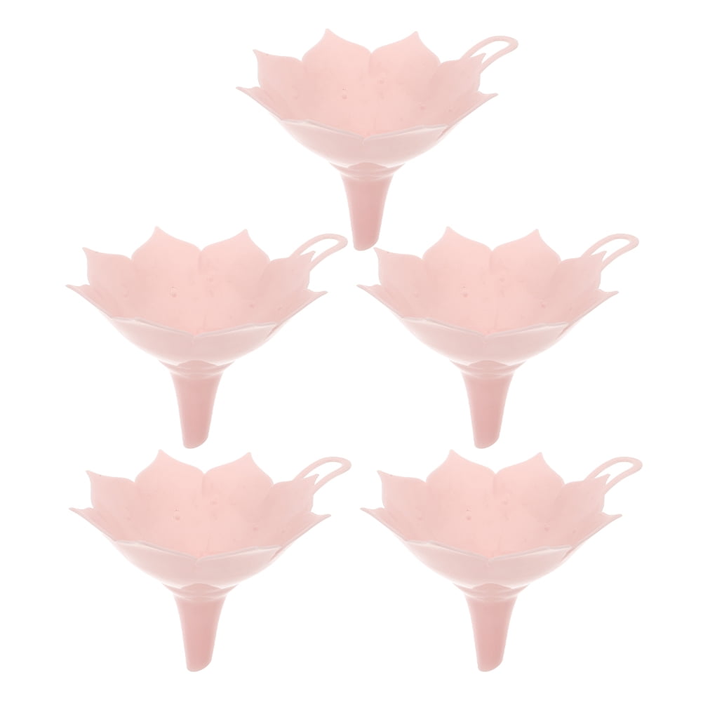 Worgeous 5pcs Plastic Funnel For Kitchen Use Wide Mouth Funnel For Oil ...