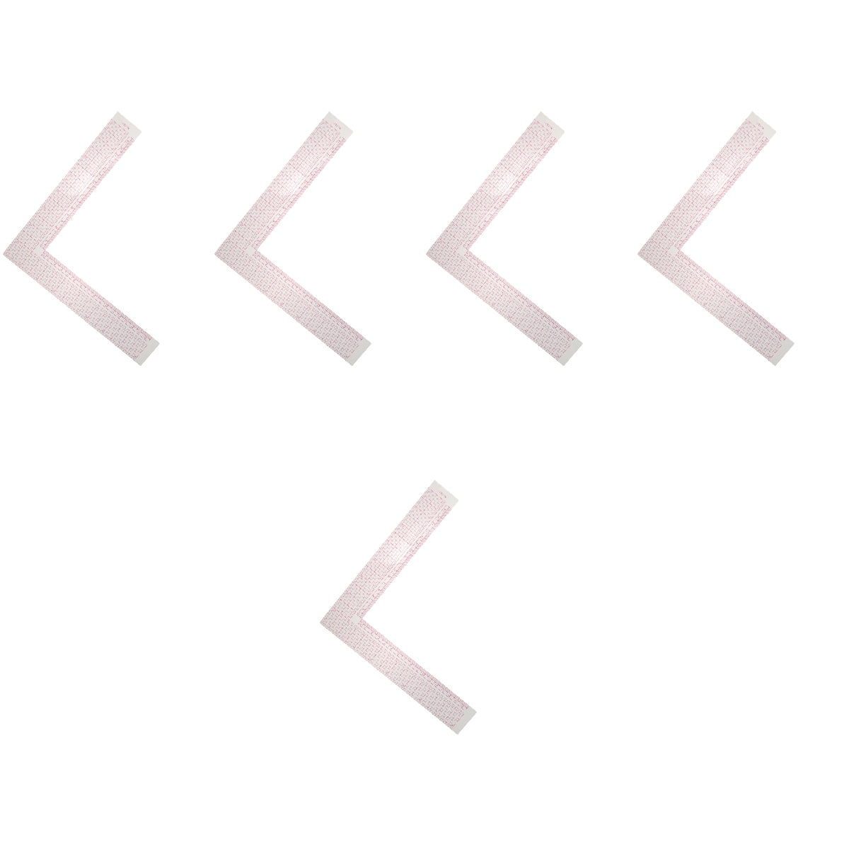 Worgeous 5pcs Plastic L Square Ruler Sewing Ruler Right Angle Ruler ...