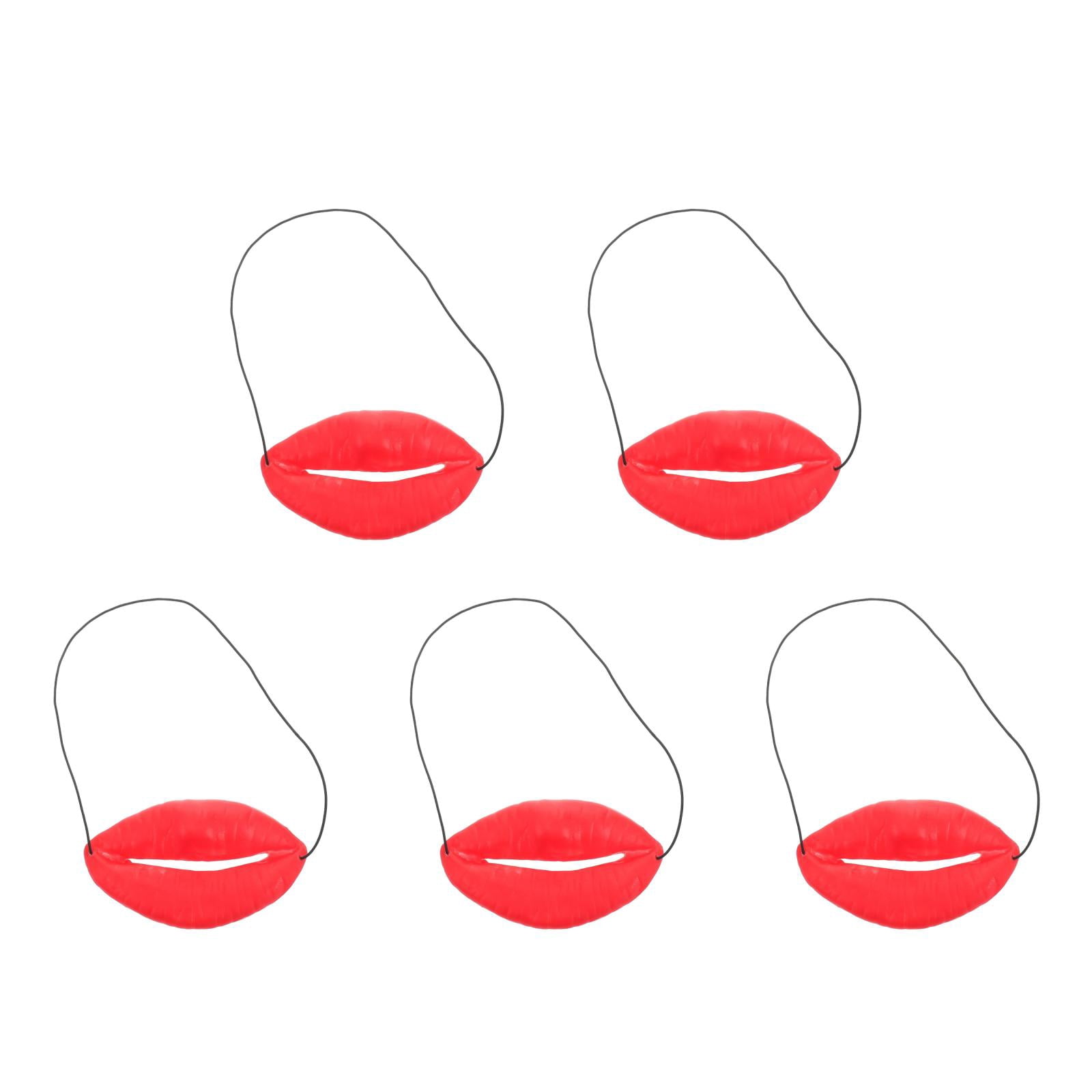 Worgeous 5pcs Plastic Mouth Lip Funny Cosplay Props For Wedding Day Lip ...