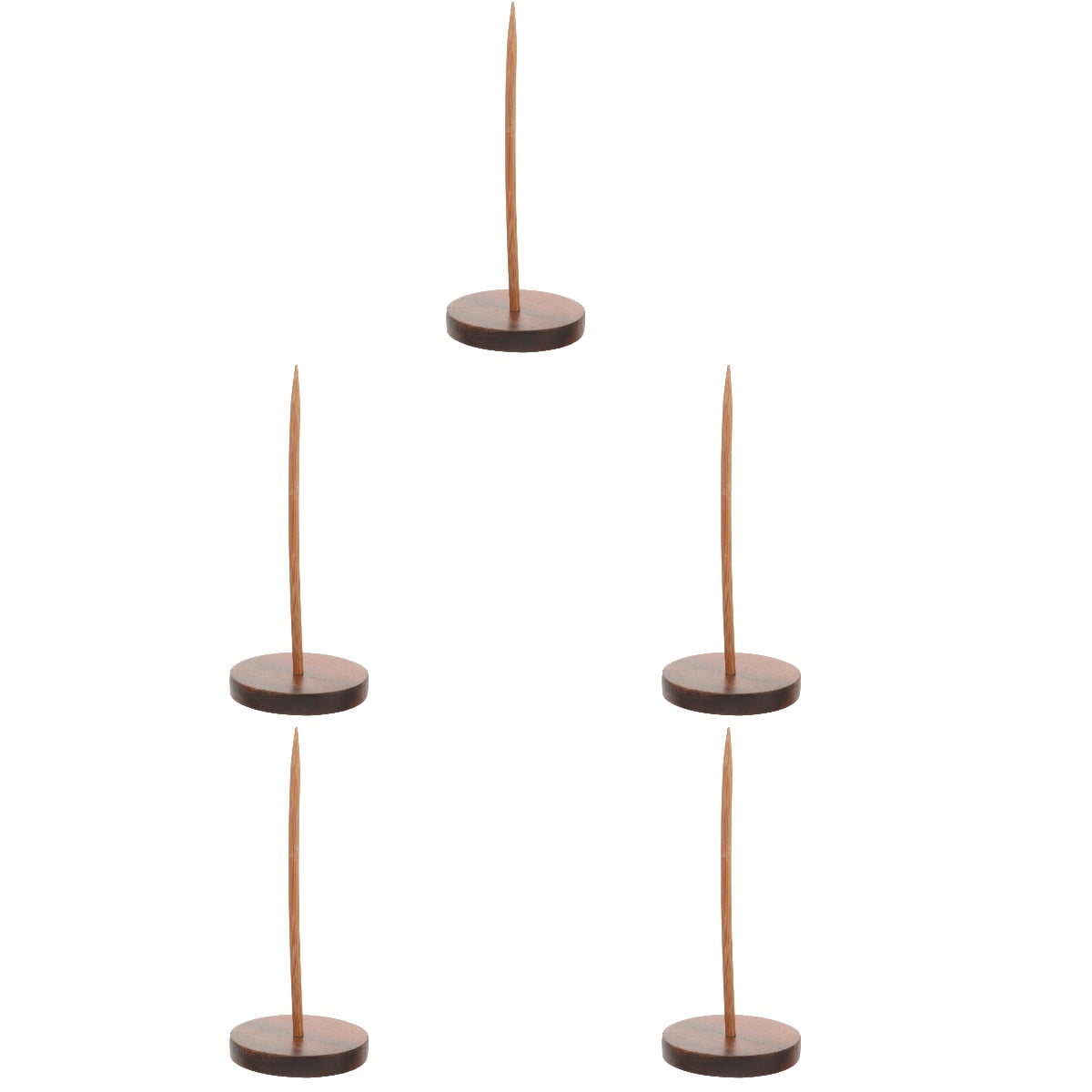 Worgeous 5pcs Receipt Holder Spike Wood Receipt Storage Holder Desktop ...